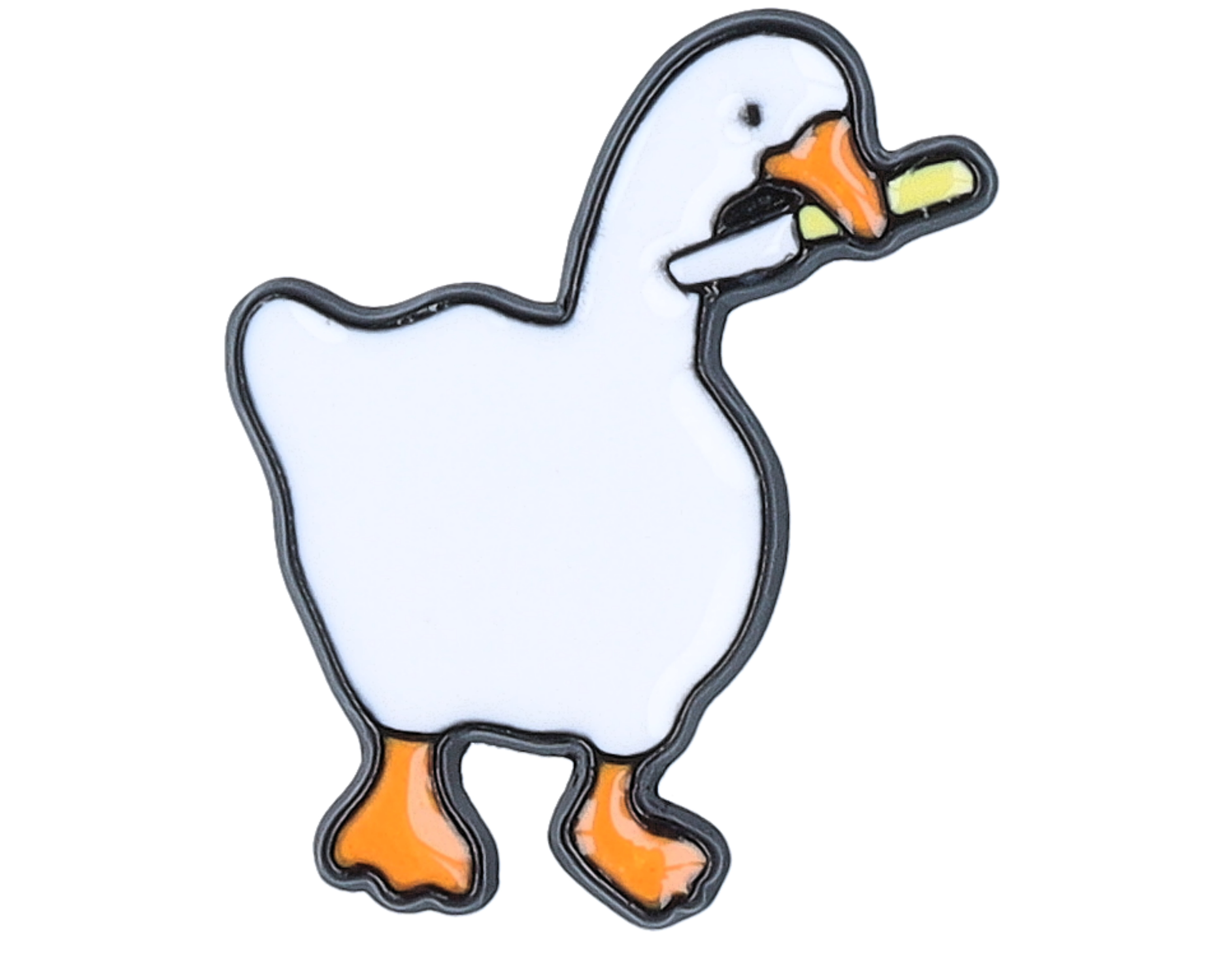 Cute Duck & Knife Metal Enamel Pin - Cap Pins | Hatstoreworld.com