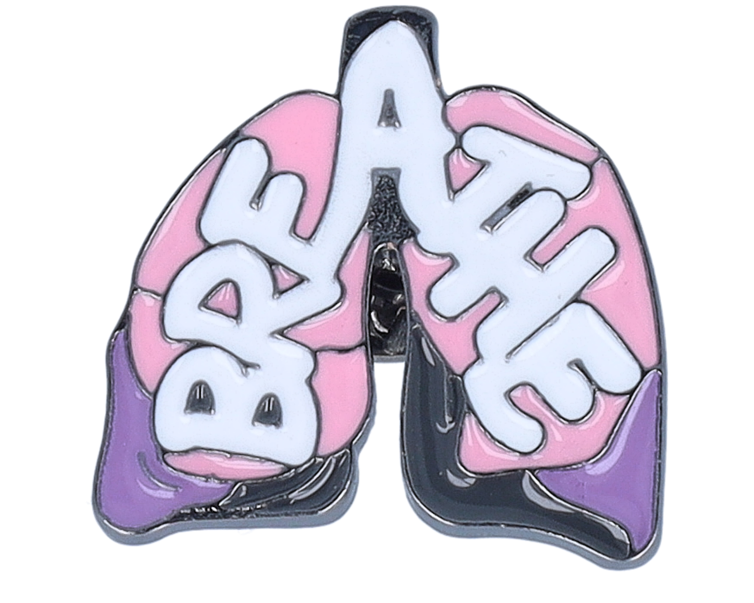 Lung Breathe Metal Enamel Pin - Cap Pins Accessory | Hatstoreworld.com