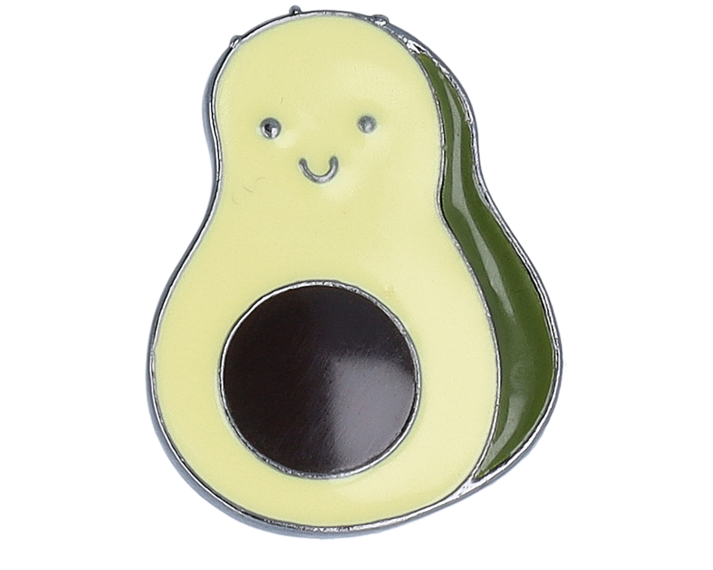 Happy Avocado Metal Enamel Pin - Cap Pins | Hatstoreworld.com