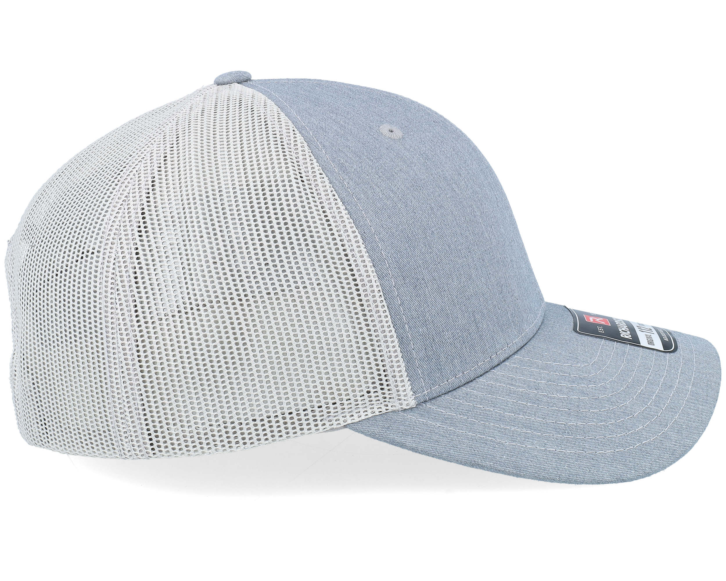 112 Split Heather Grey/Light Grey Trucker - Richardson | Hatstoreworld.com