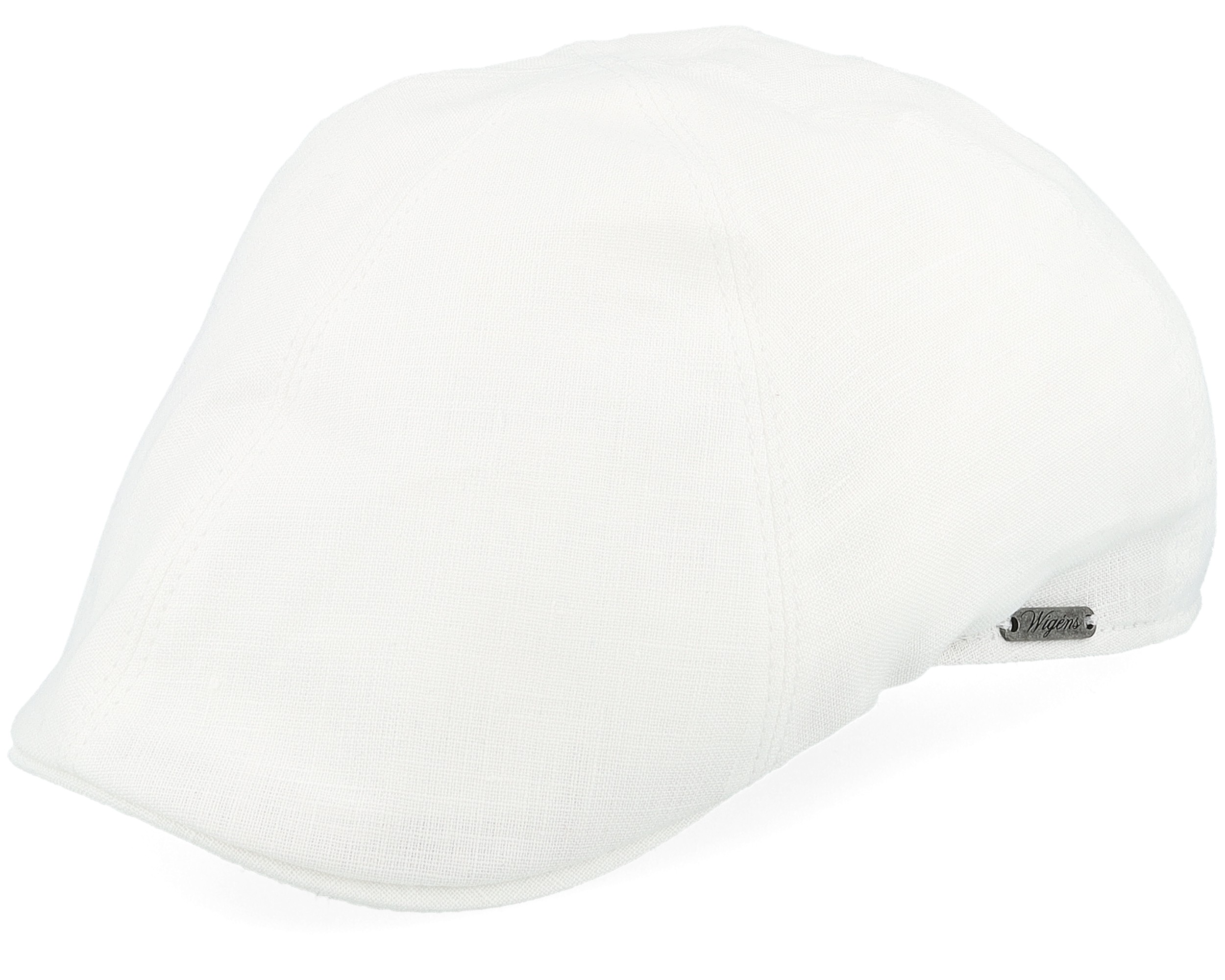 Pub Cap White Flat Cap | Hatstoreworld.com