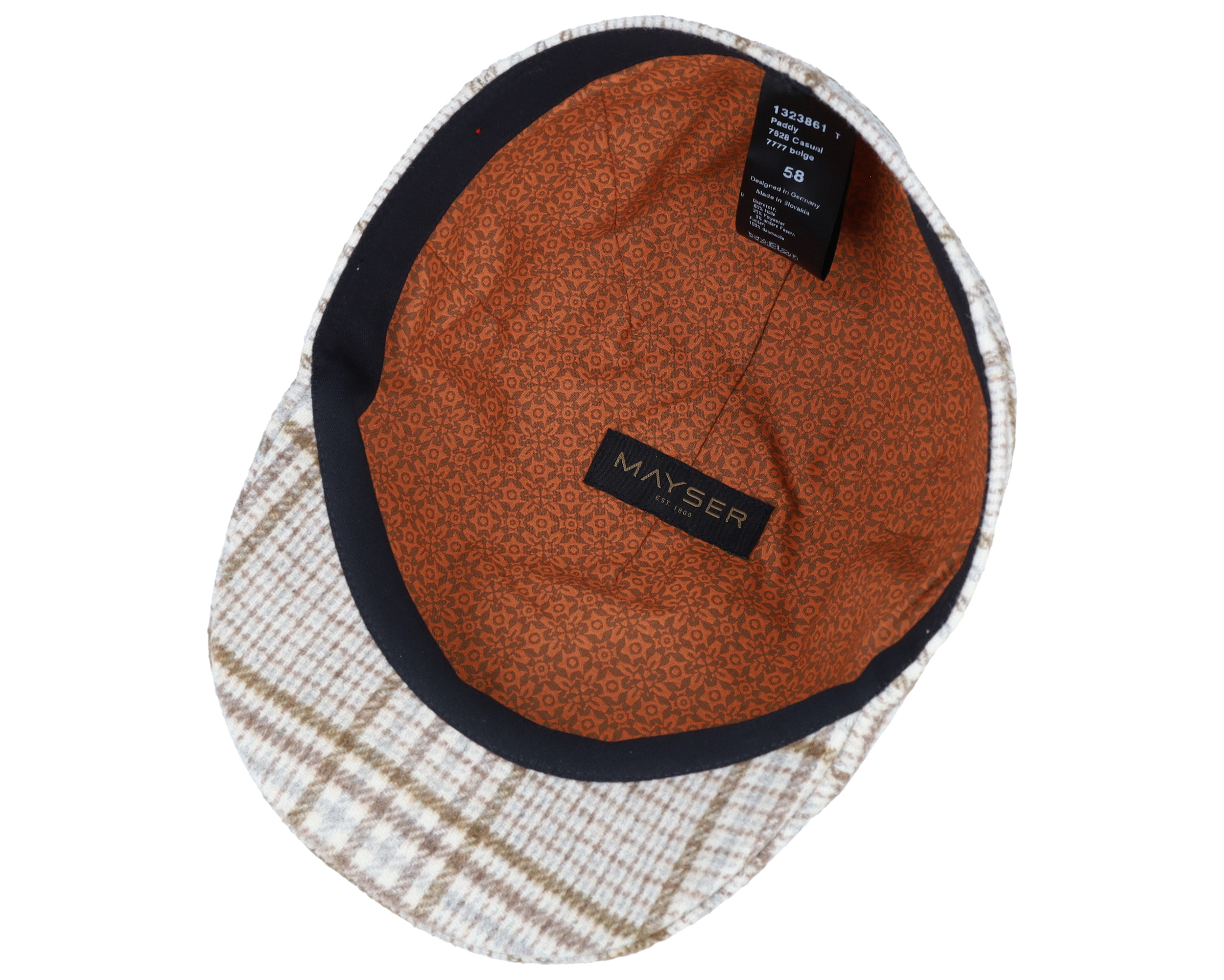 Paddy Casual Beige Flat Cap | Hatstoreworld.com