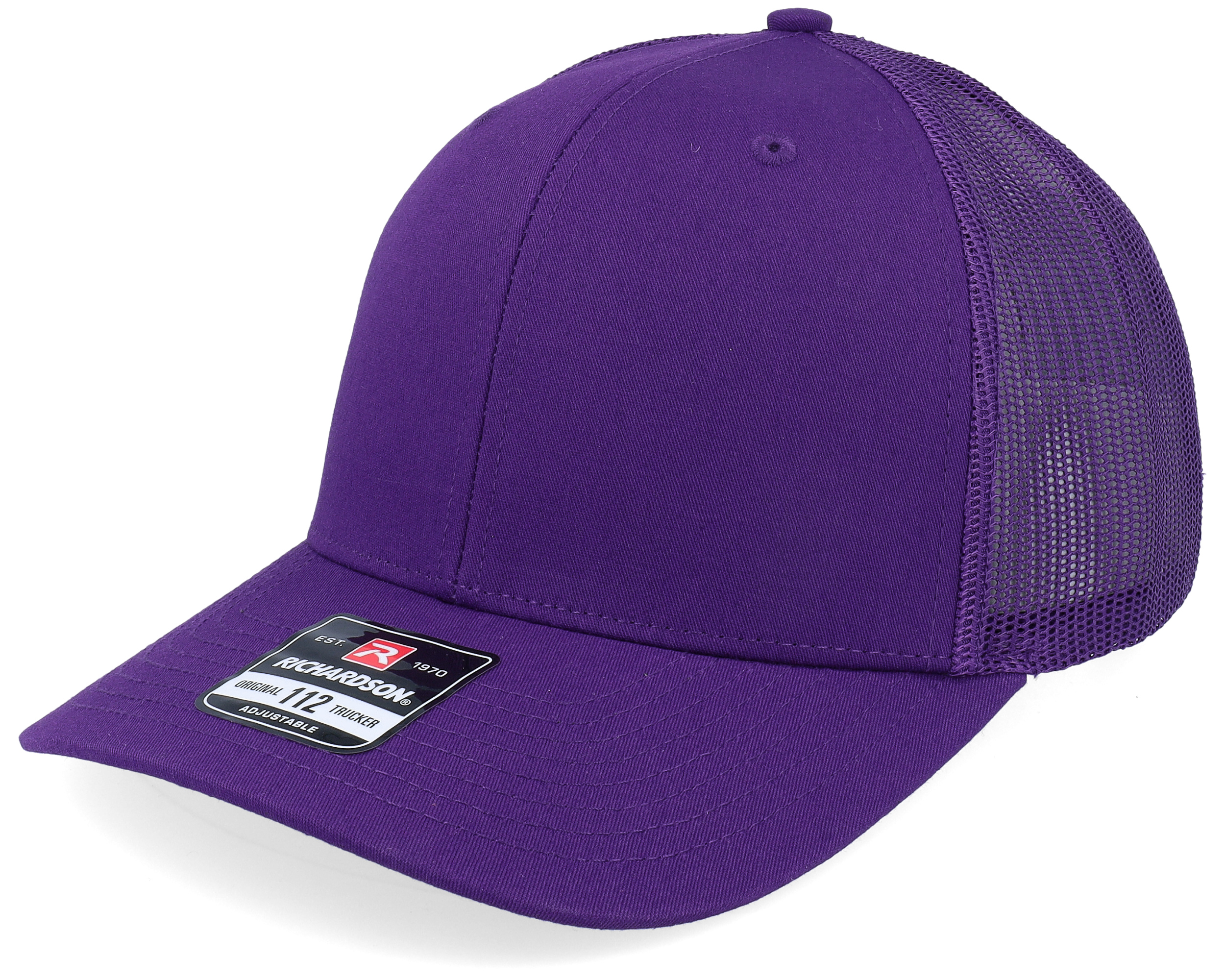 112 Solid Purple Trucker - Richardson | Hatstoreworld.com