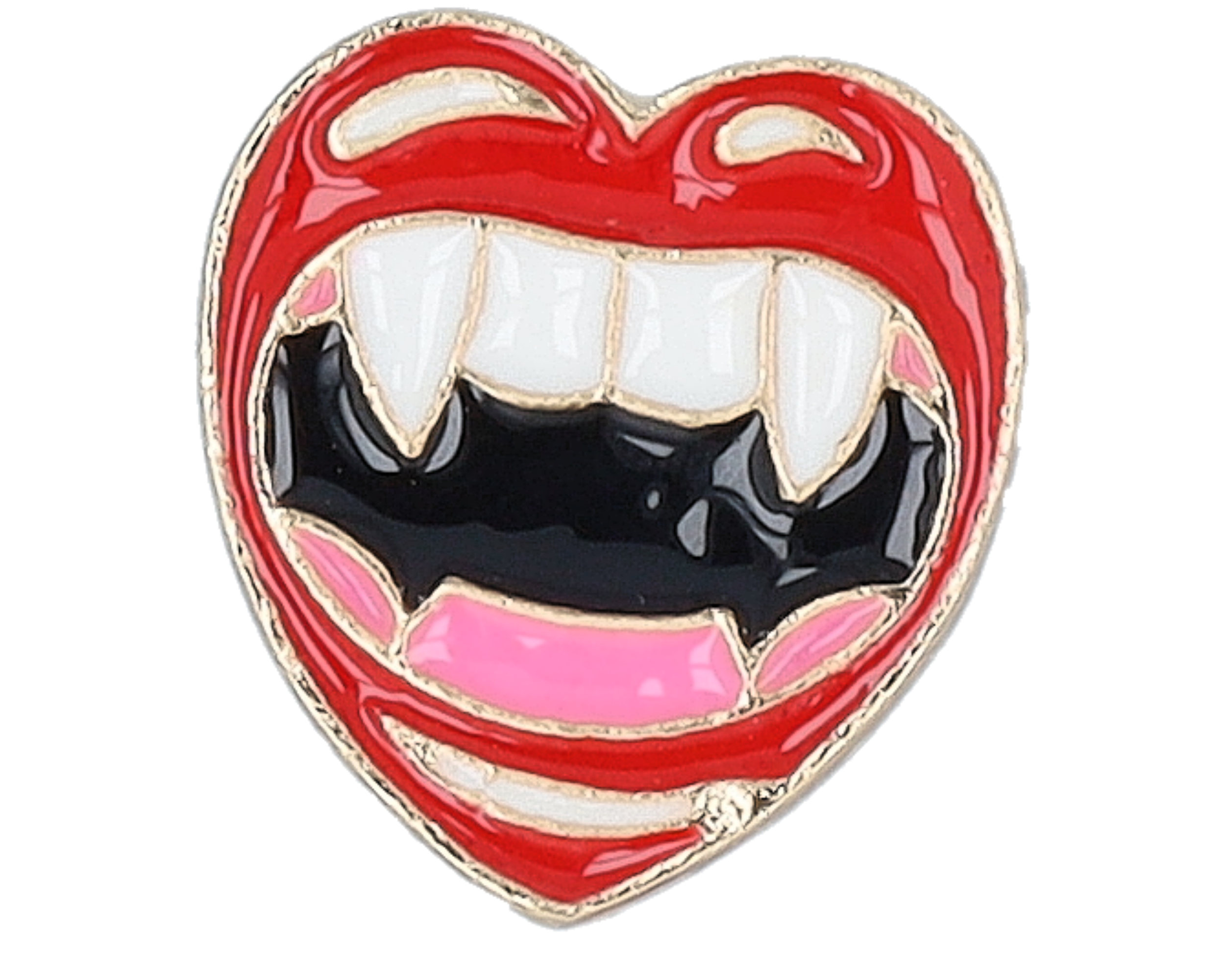 Vampire Teeth Metal Enamel Pin | Hatstore.ie