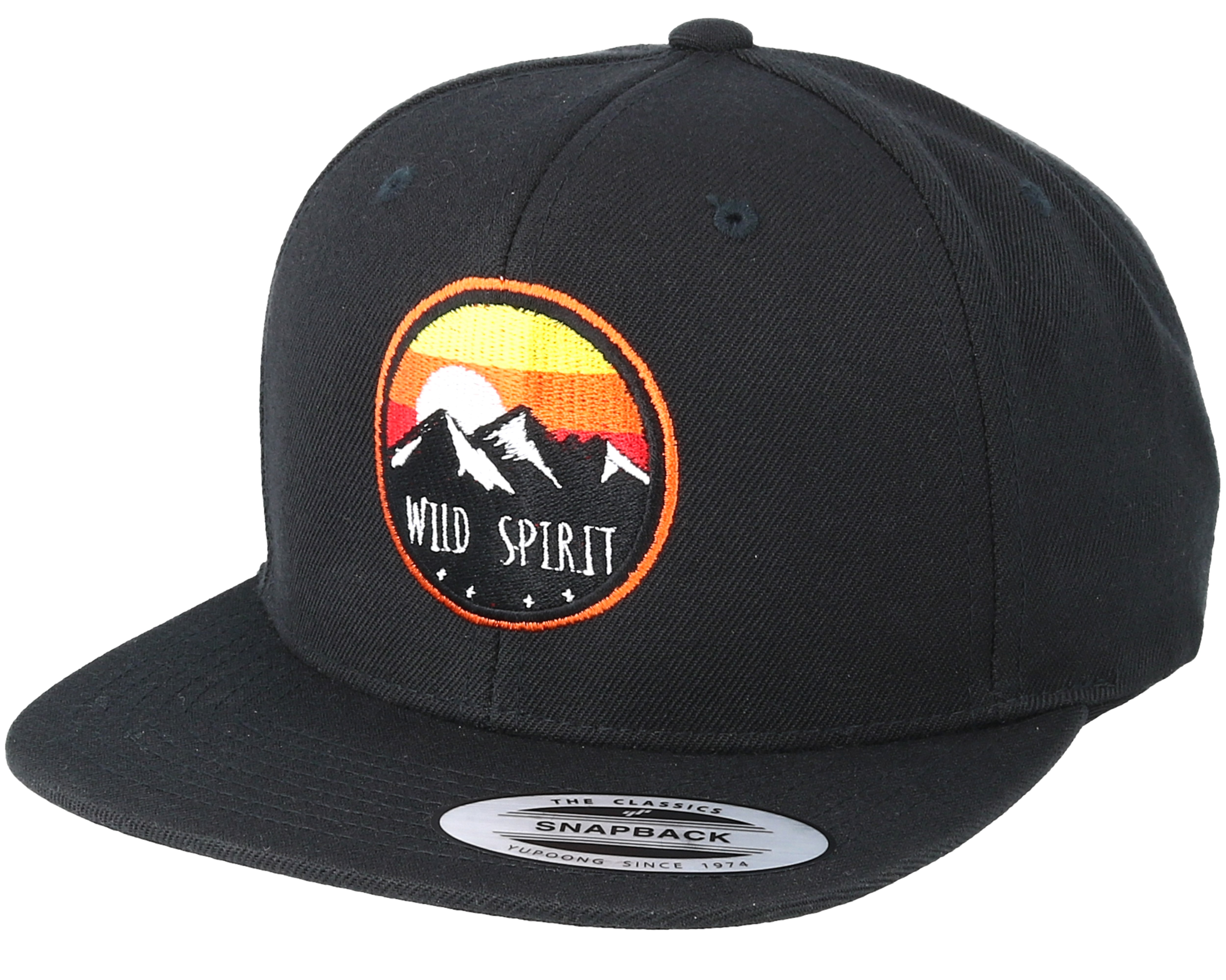 Sunset Logo Black Snapback - Wild Spirit | Hatstoreworld.com