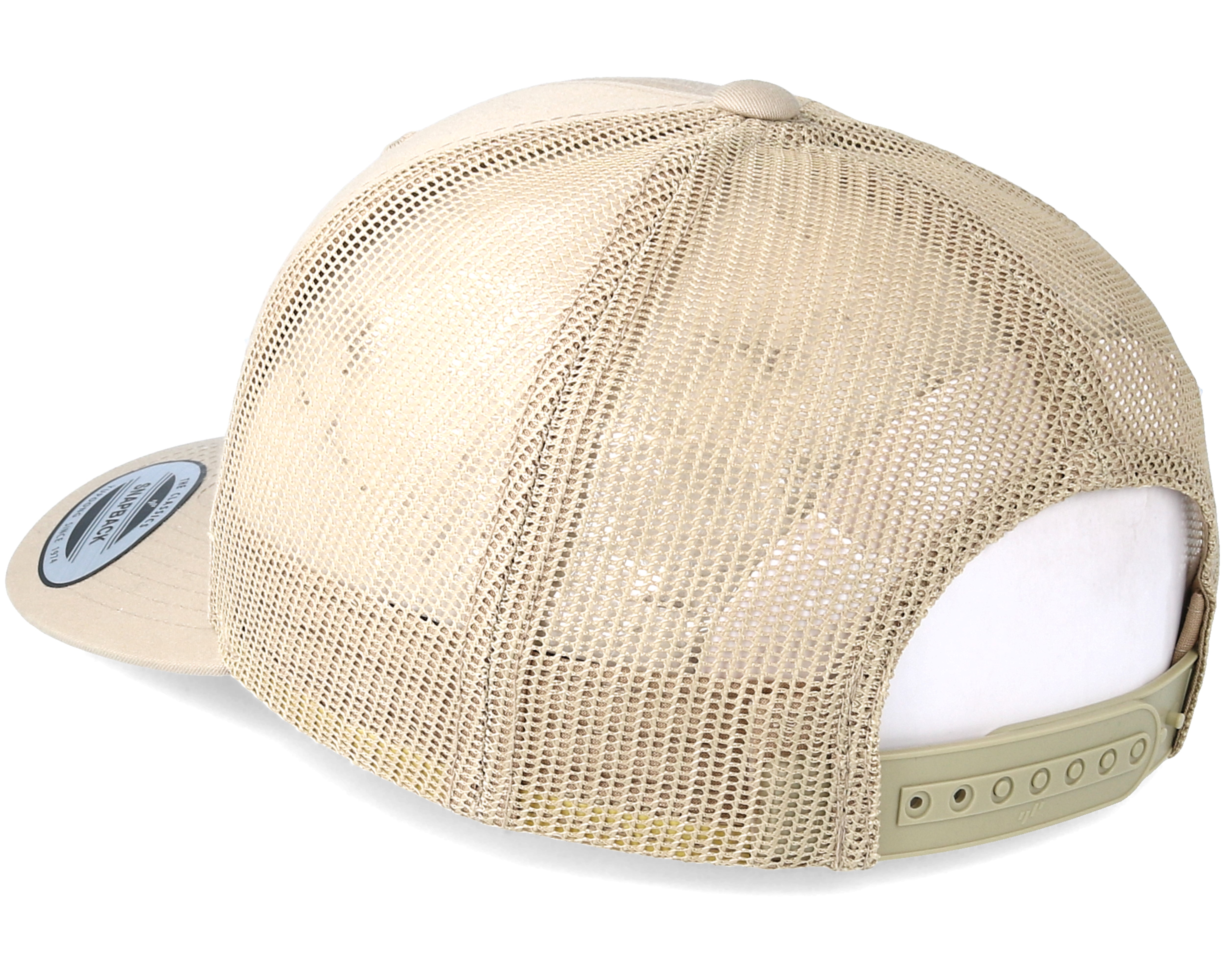 Tent Logo Beige Trucker - Wild Spirit cap | Hatstoreworld.com