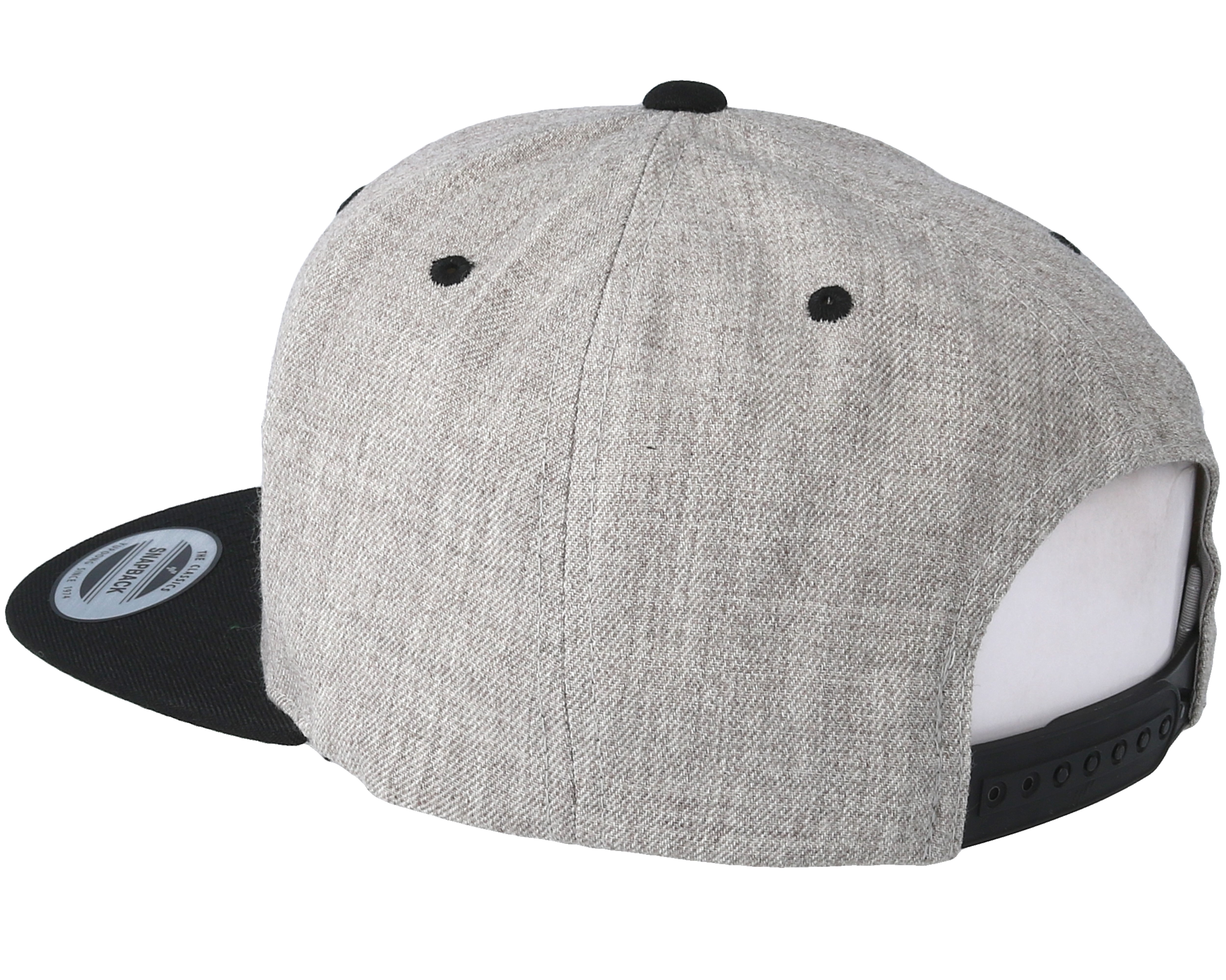 Poke Smoke Grey/Black Snapback - BOOM cap | Hatstoreworld.com