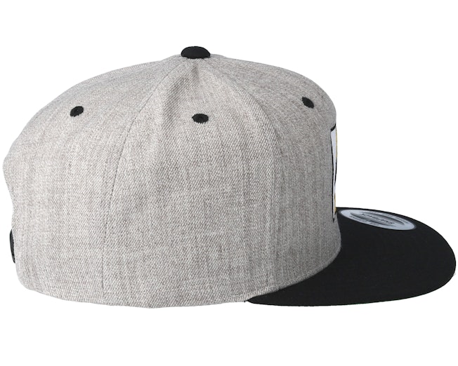 Poke Smoke Grey/Black Snapback - BOOM caps - Hatstoreworld.com