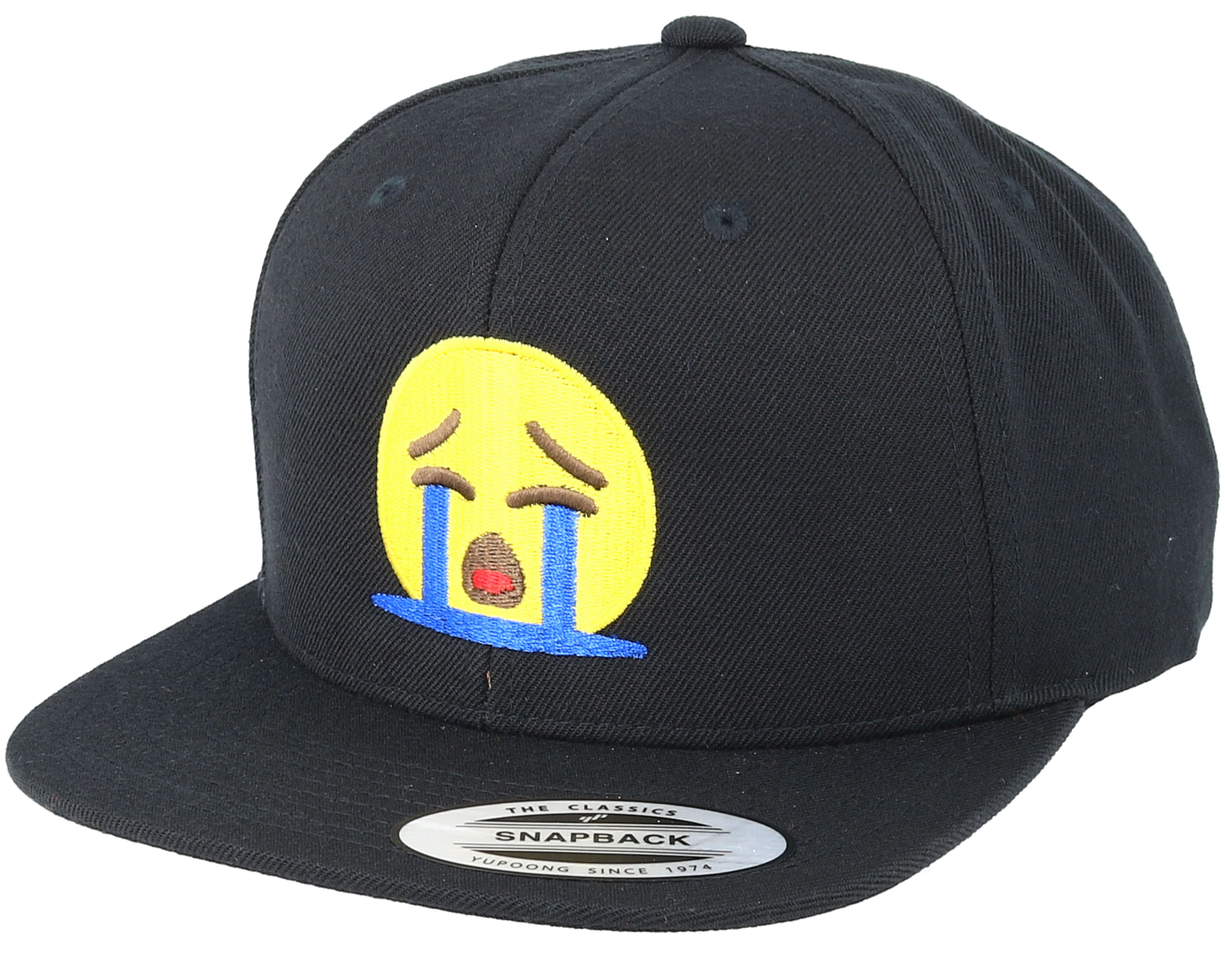 Emoji Crying Black Snapback - Iconic cap | Hatstoreworld.com