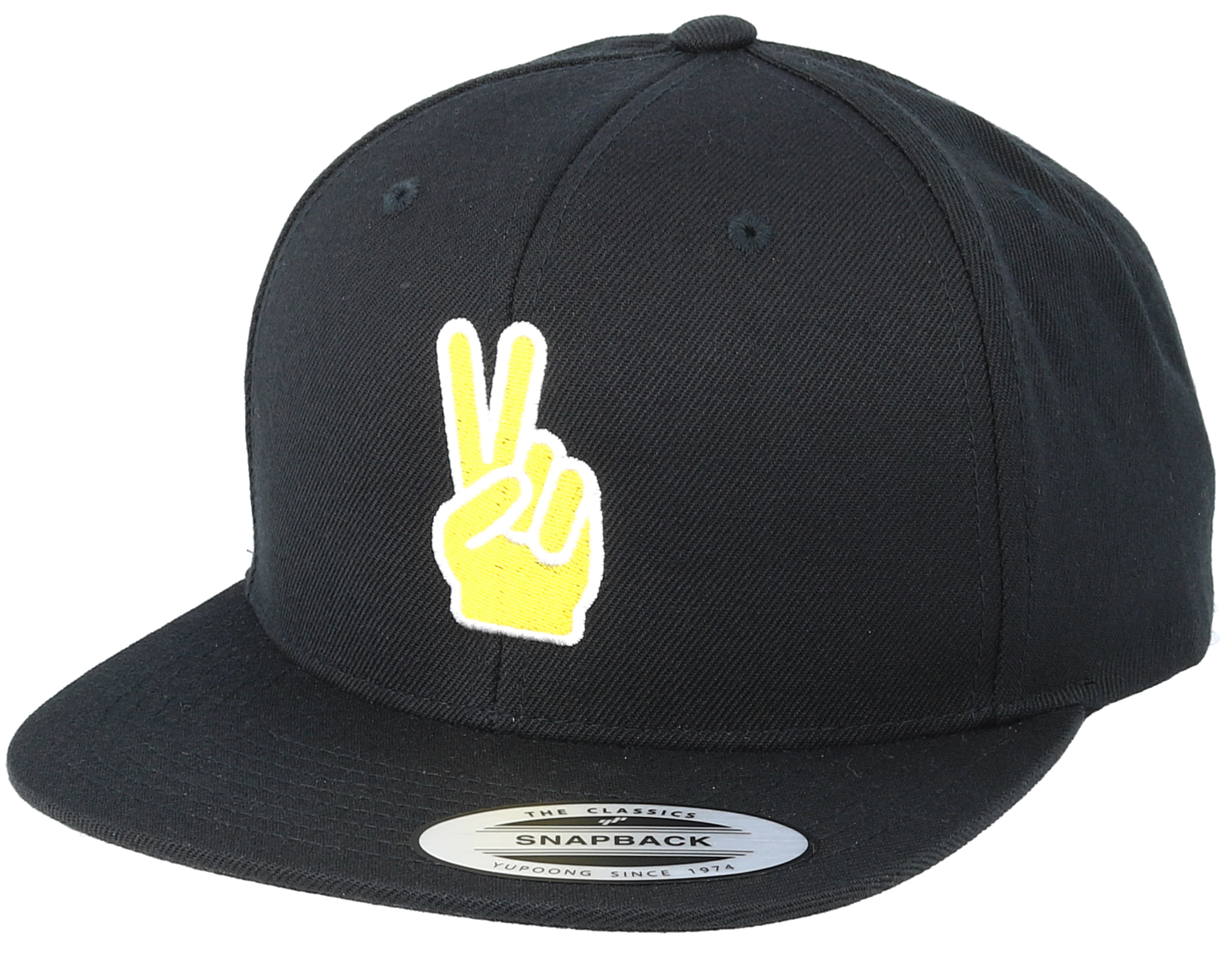 Emoji Victory Black Snapback | Hatstoreworld.com
