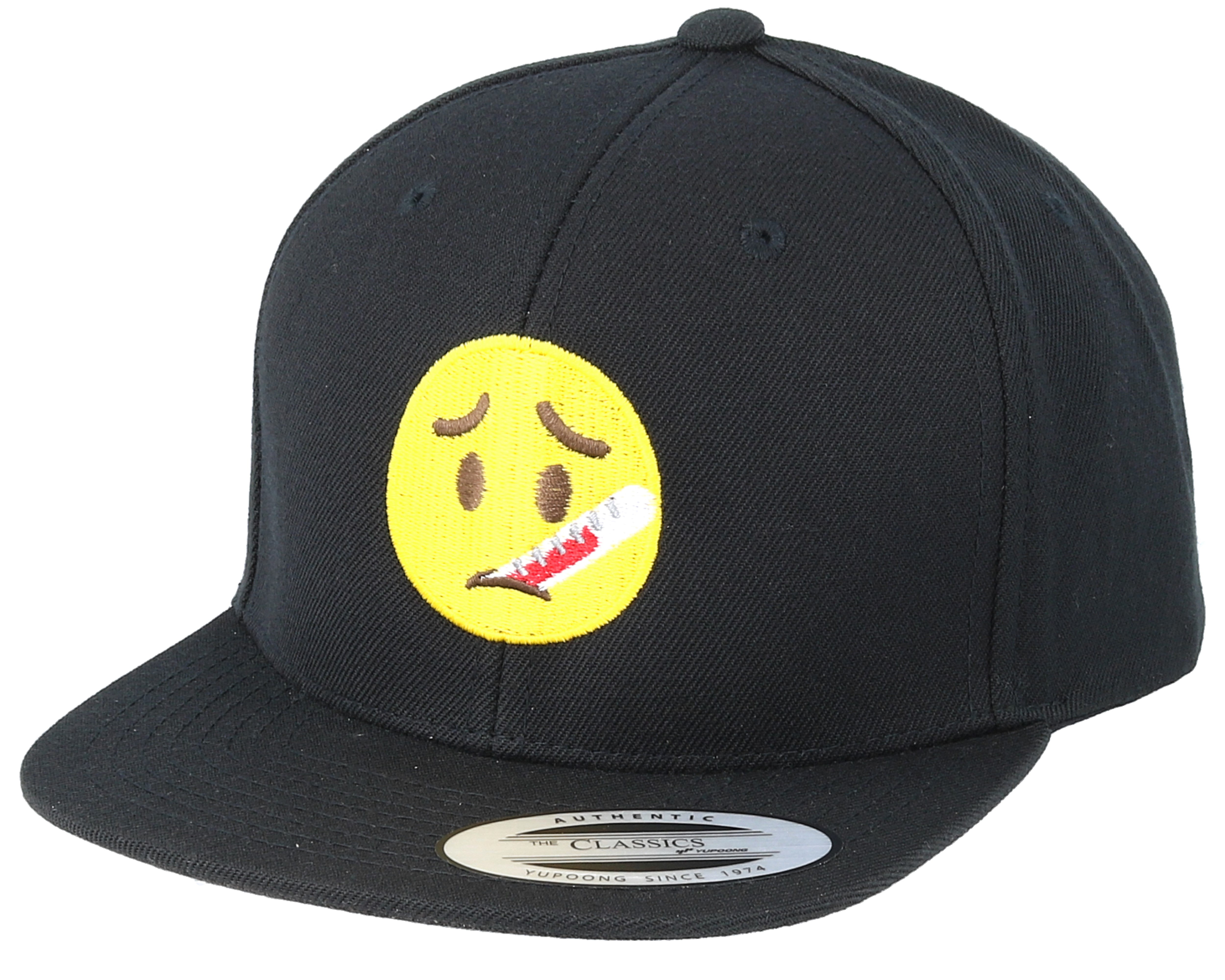 Kids Emoji Sick Black Snapback | Hatstoreworld.com
