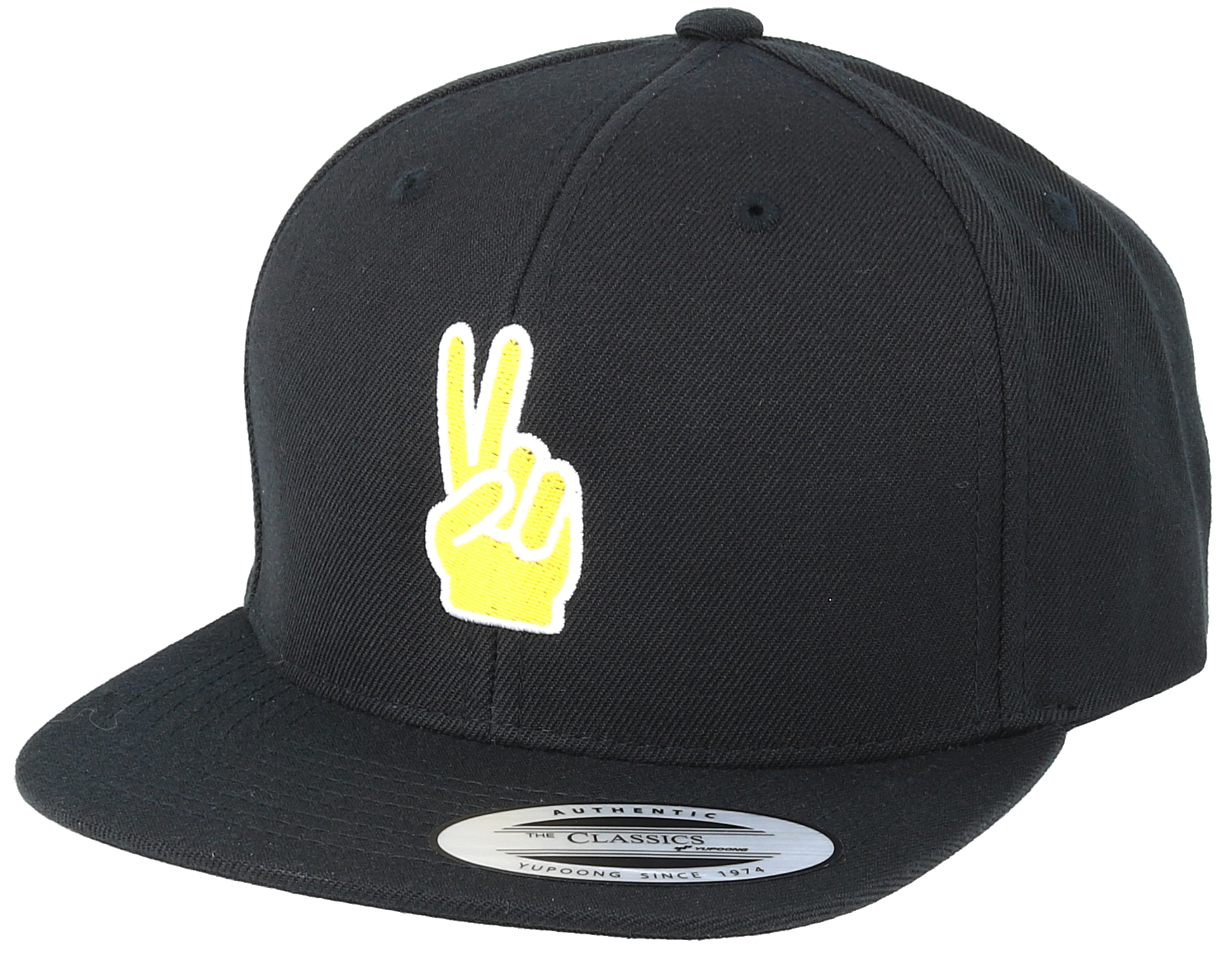 Kids Emoji Victory Black Snapback | Hatstoreworld.com