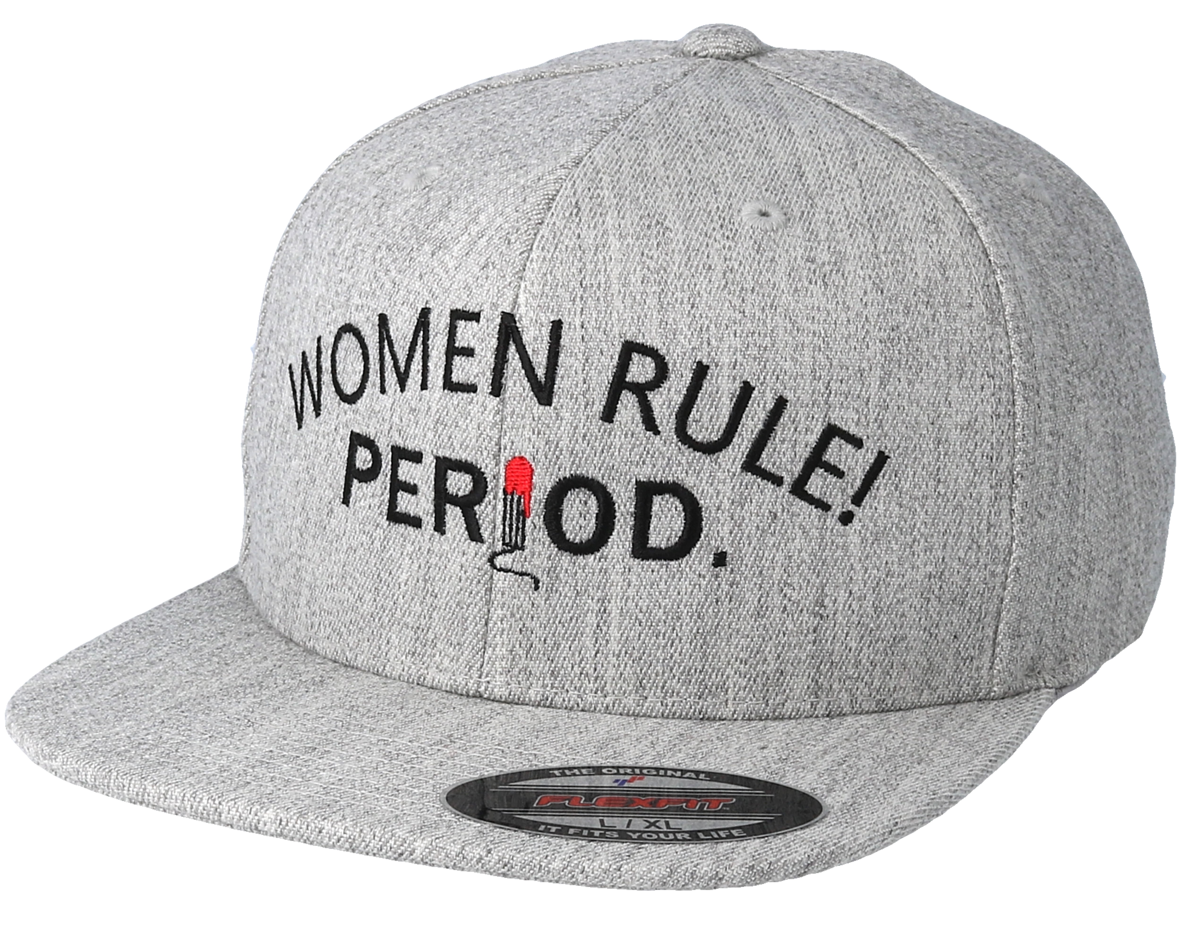 Women Rule Grey Fitted - Period cap | Hatstoreworld.com