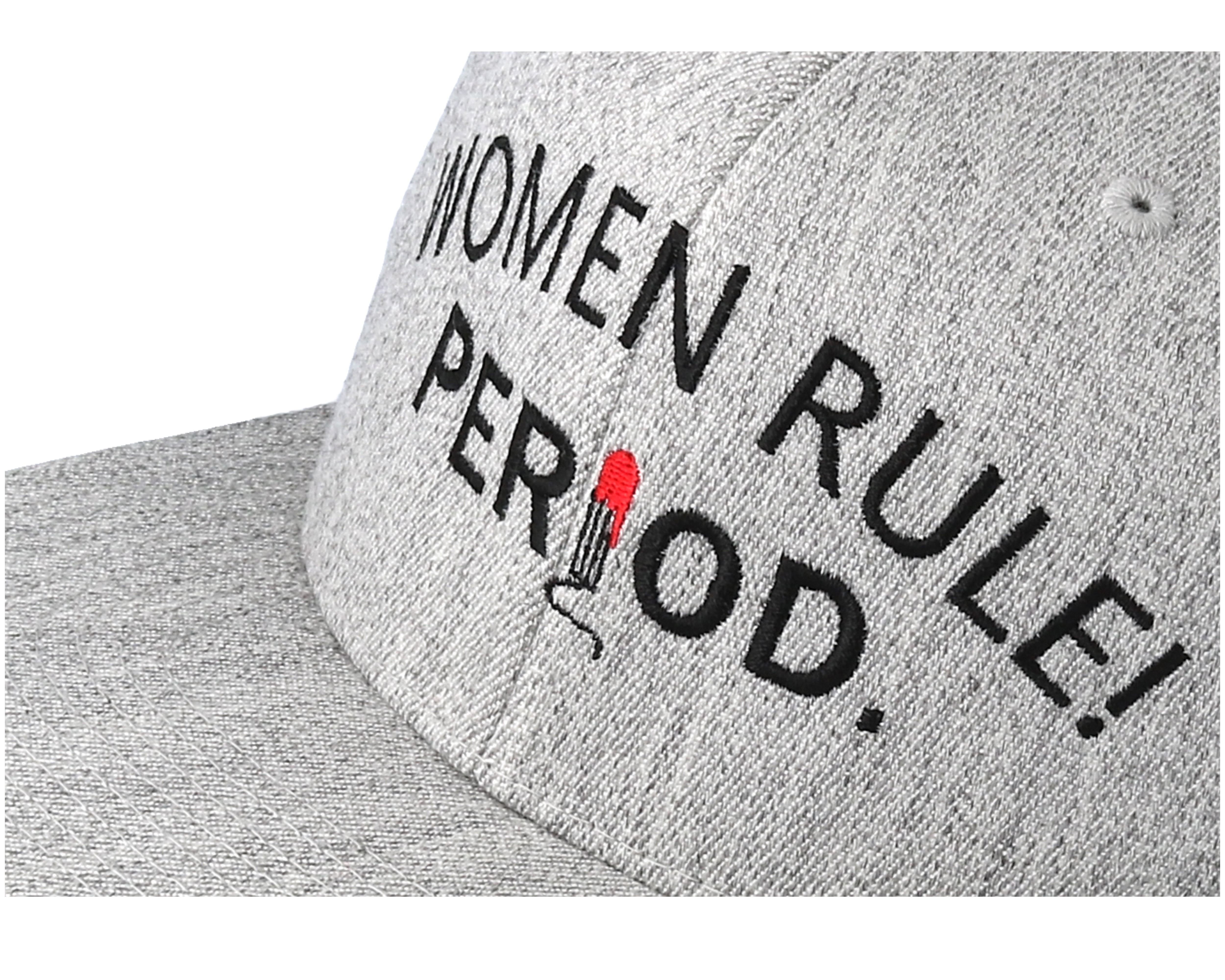 Women Rule Grey Fitted - Period cap | Hatstoreworld.com
