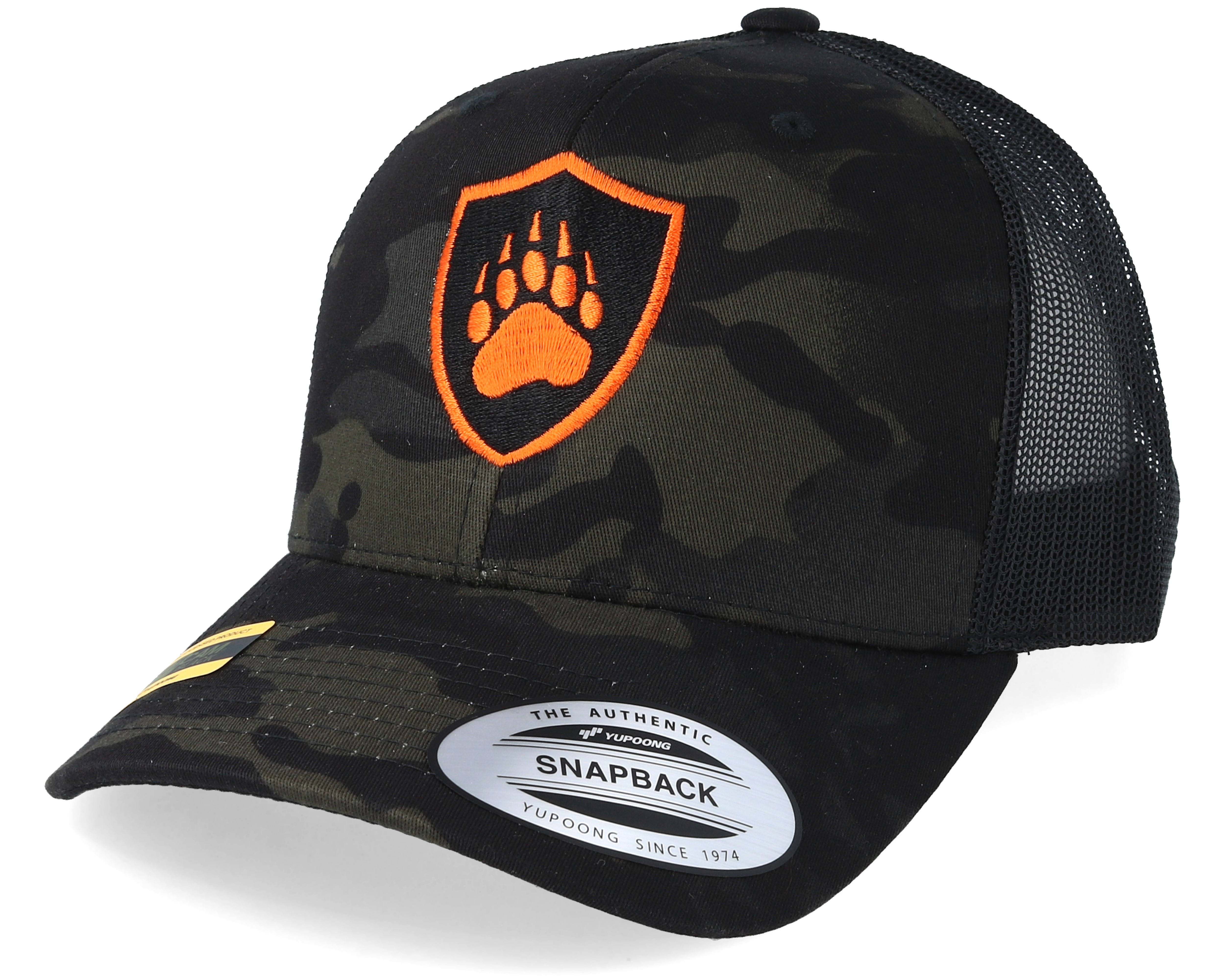 Crestprint Black Camo Trucker - Hunter | Hatstoreworld.com