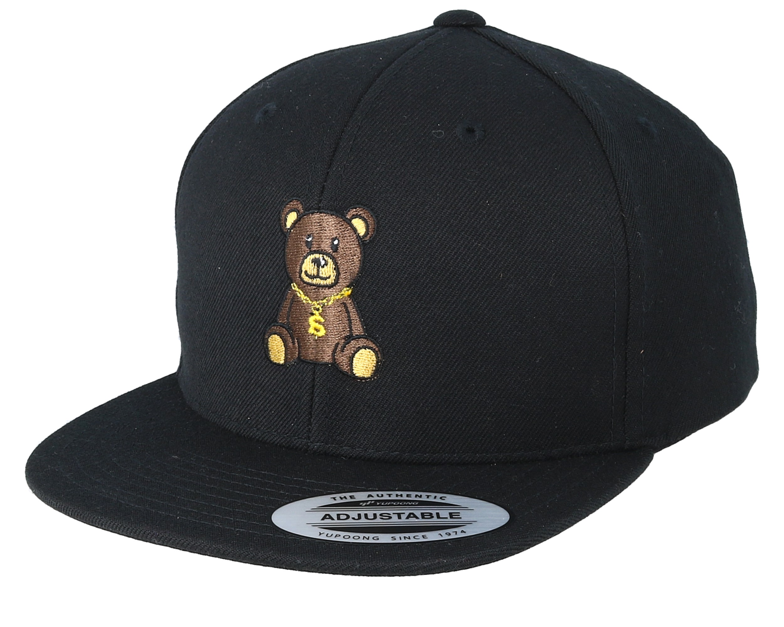 Kids Bling Bling Teddy Black Snapback - Kiddo Cap | Hatstoreworld.com
