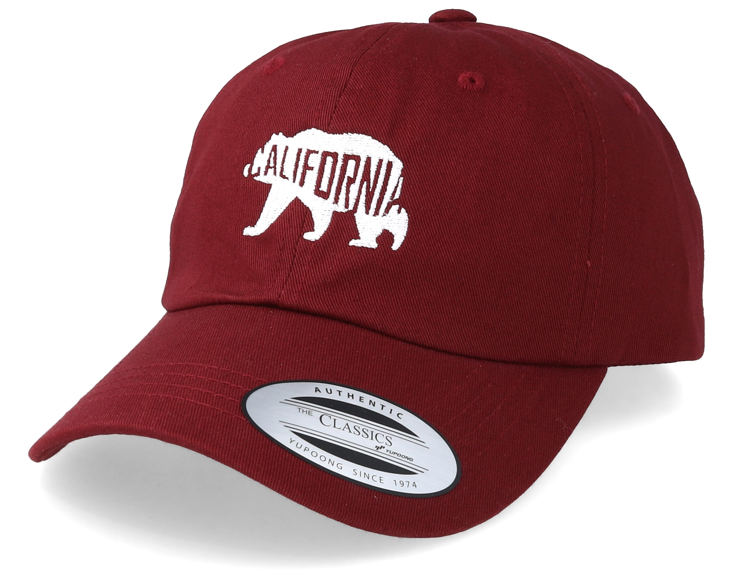 California Bear Maroon Adjustable - Iconic | Hatstoreworld.com