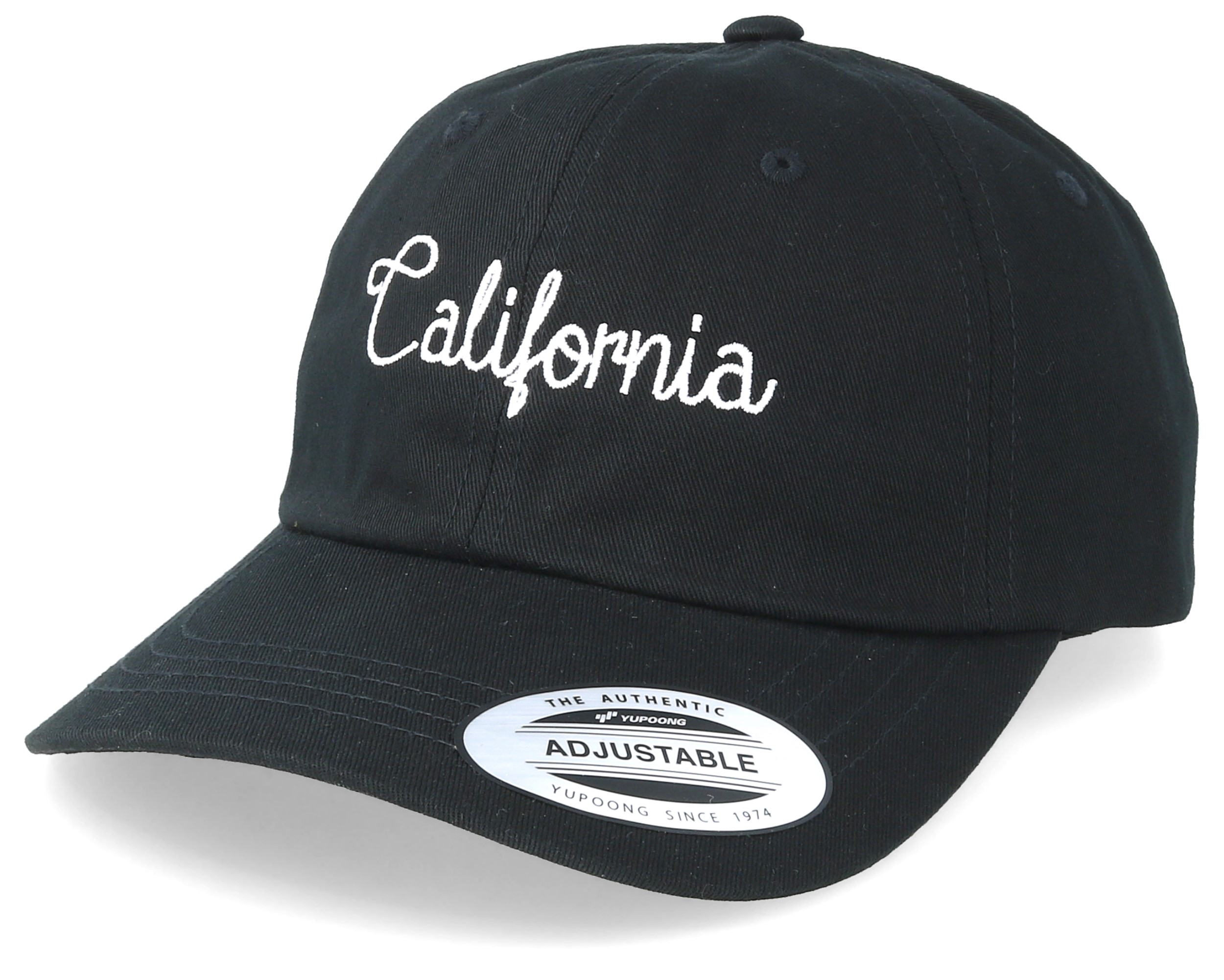 California Handwritten Black Adjustable | Hatstoreworld.com
