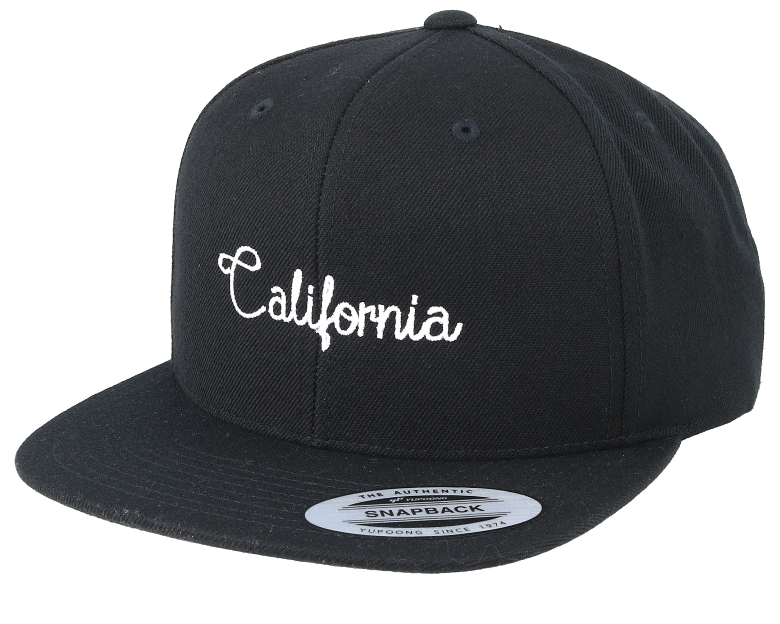 California Handwritten Black Snapback | Hatstoreworld.com