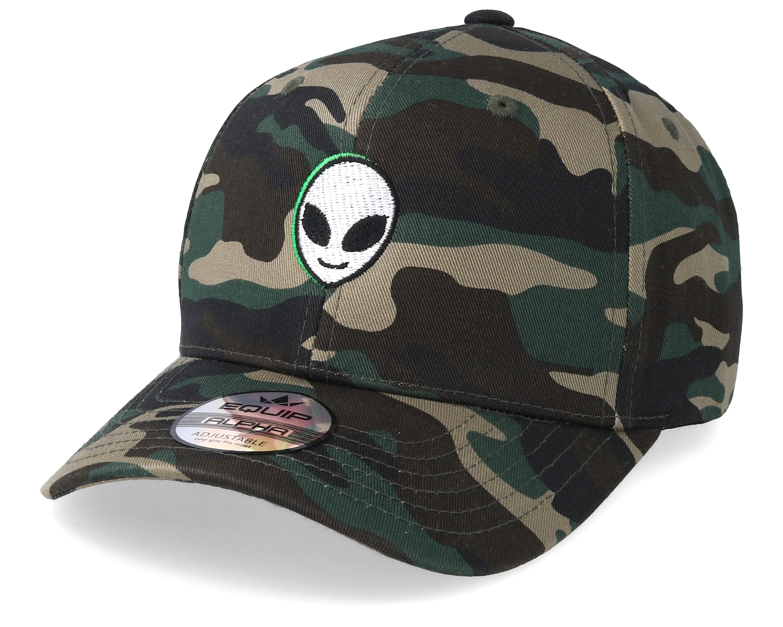 Alien Face Camo Adjustable - Iconic | Hatstoreworld.com