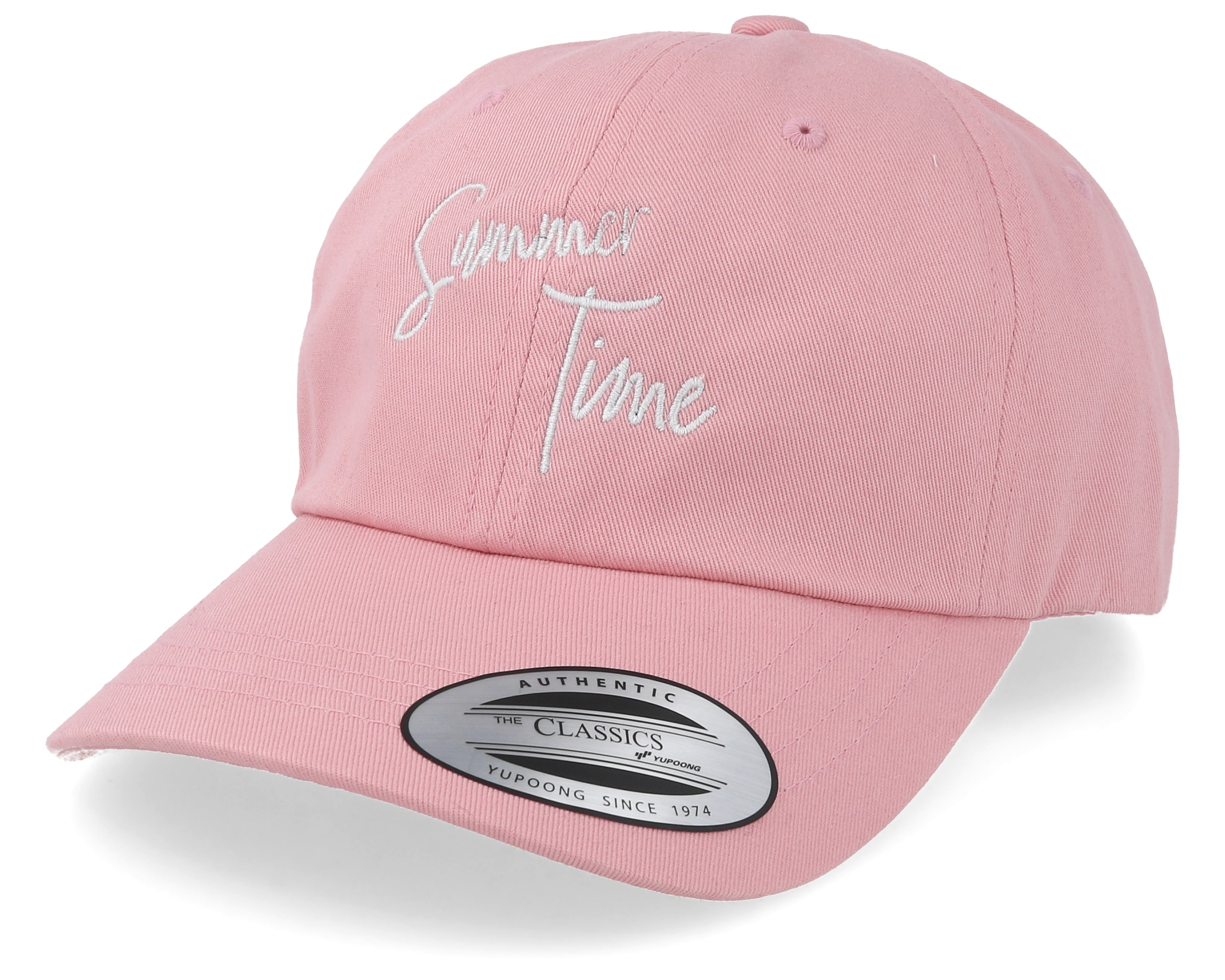Summer Time Handwritten Pink Adjustable | Hatstoreworld.com