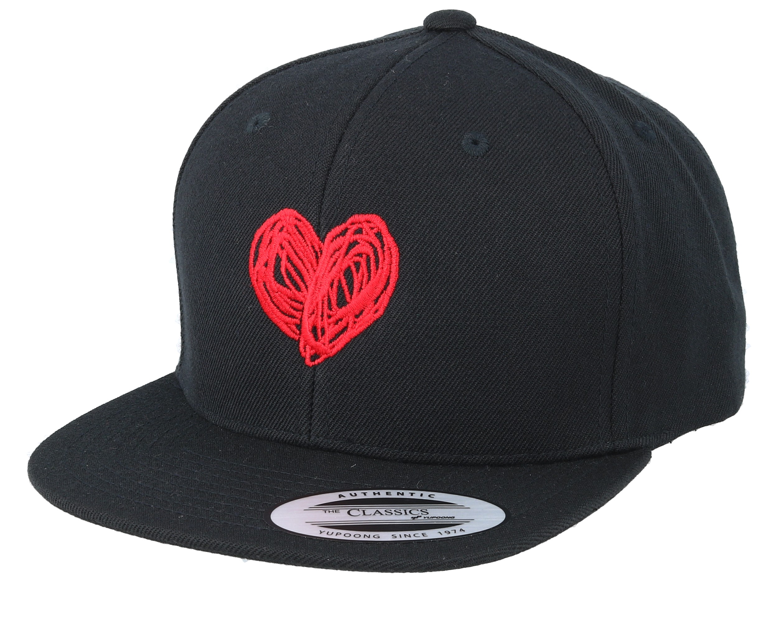 Kids Heart Black Snapback | Hatstoreworld.com