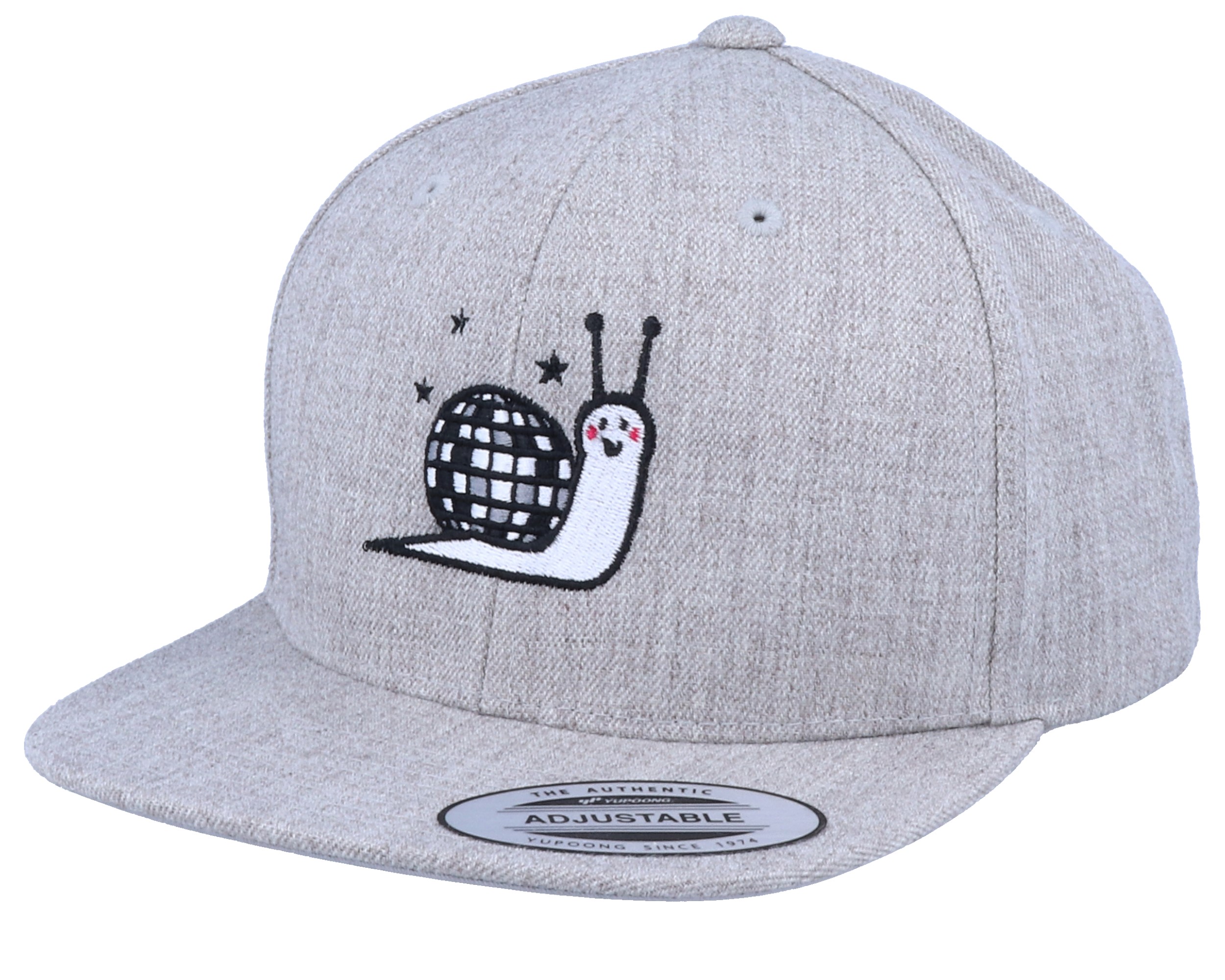 Kids Disco Snail Heather Grey Snapback - Kiddo Cap | Hatstoreworld.com