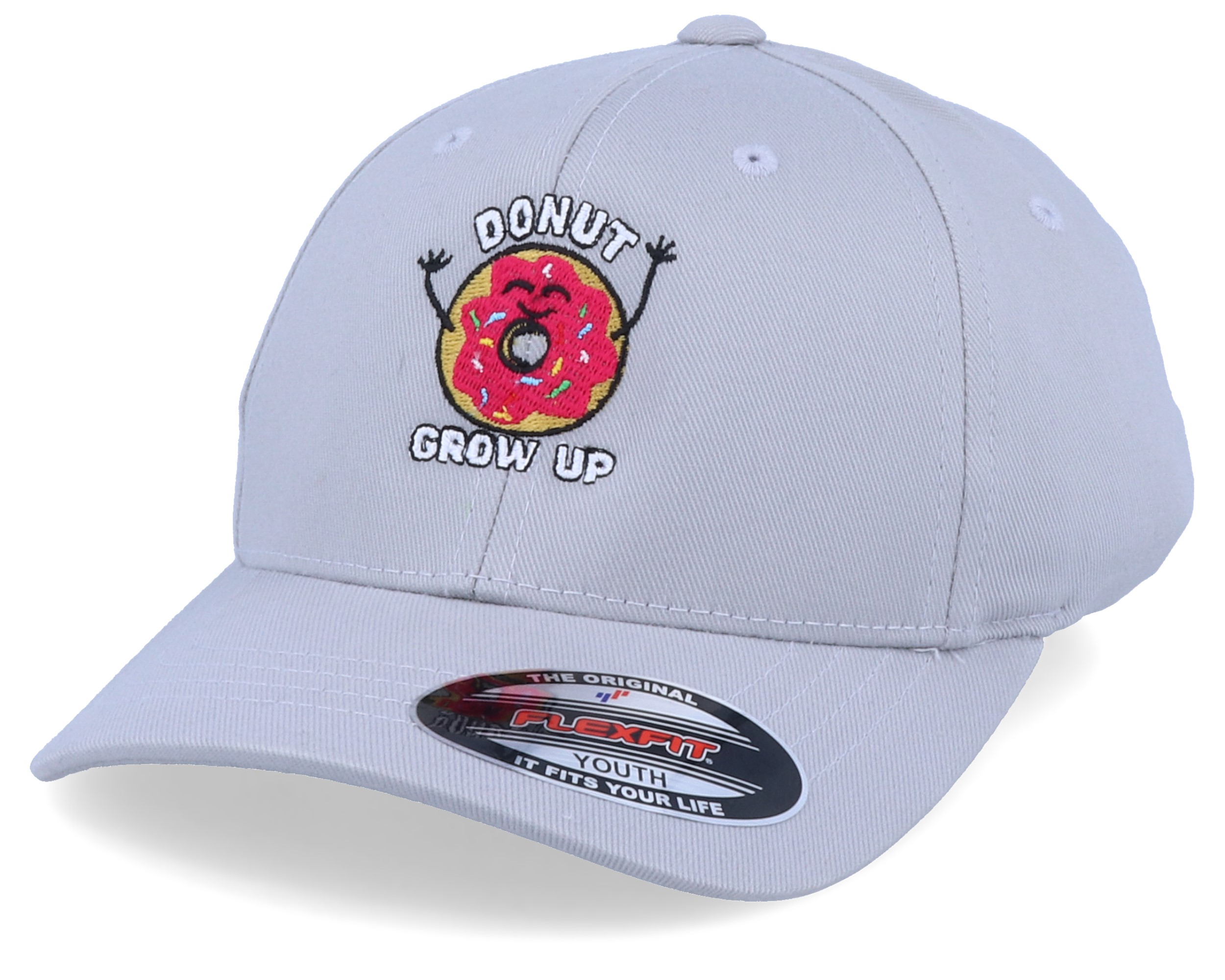 Kids Donut Grow Up Silver Flexfit - Kiddo Cap Cap | Hatstoreworld.com