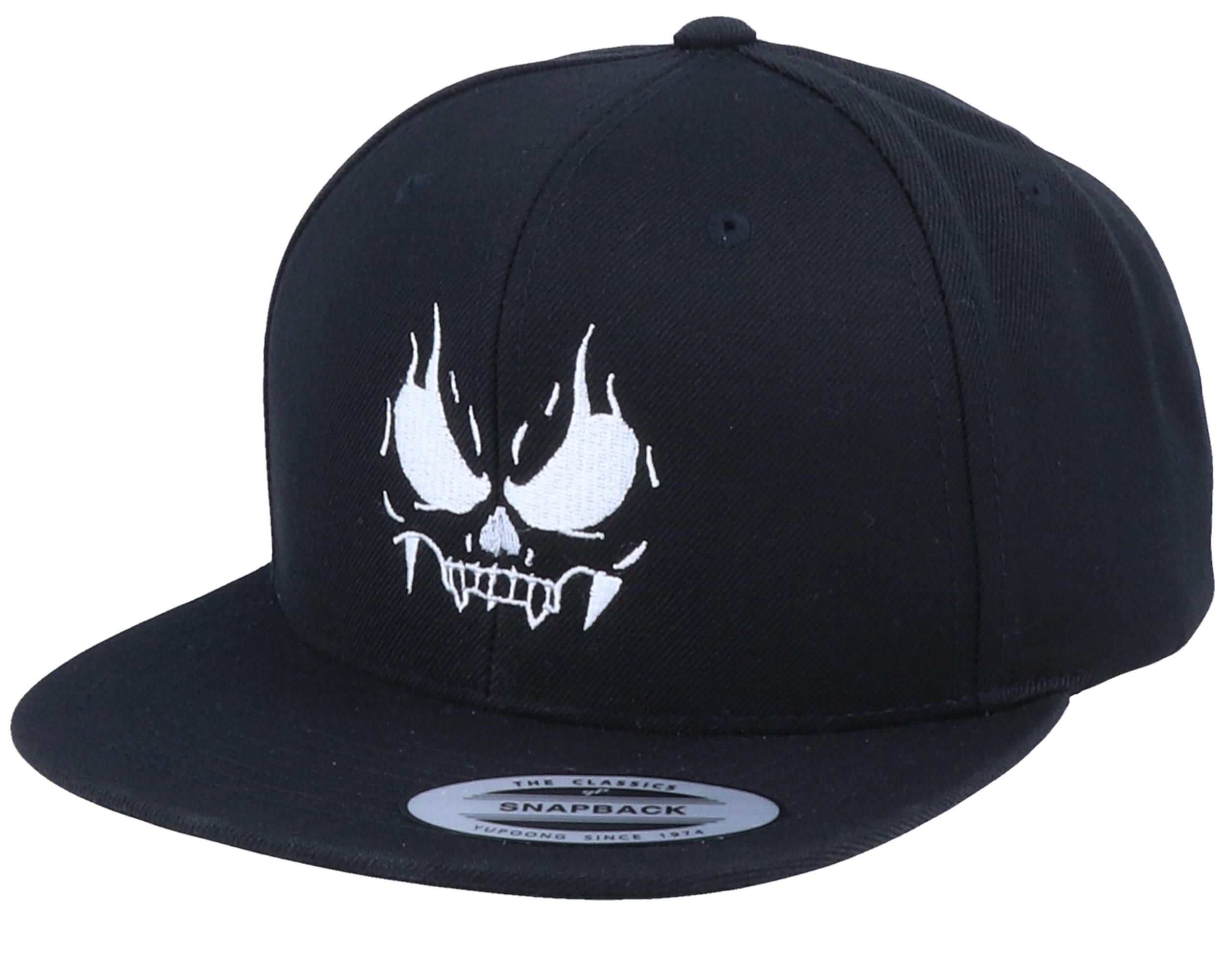 Inverted Skull Jaw Black Snapback - Tattoo Collective หมวก | Hatstore.com