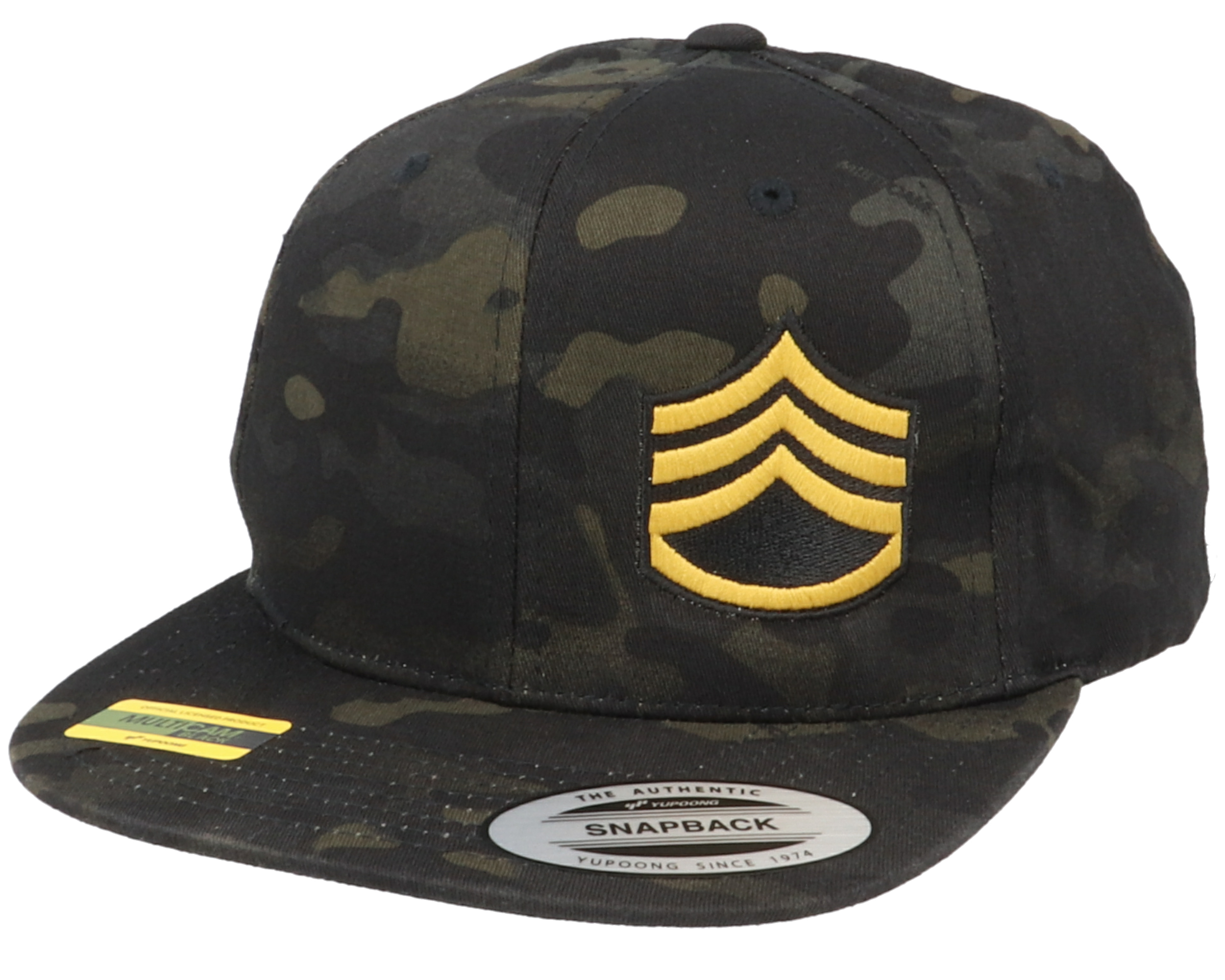 Staff Sergeant Insignia Side Panel Multicam Black Snapback ...