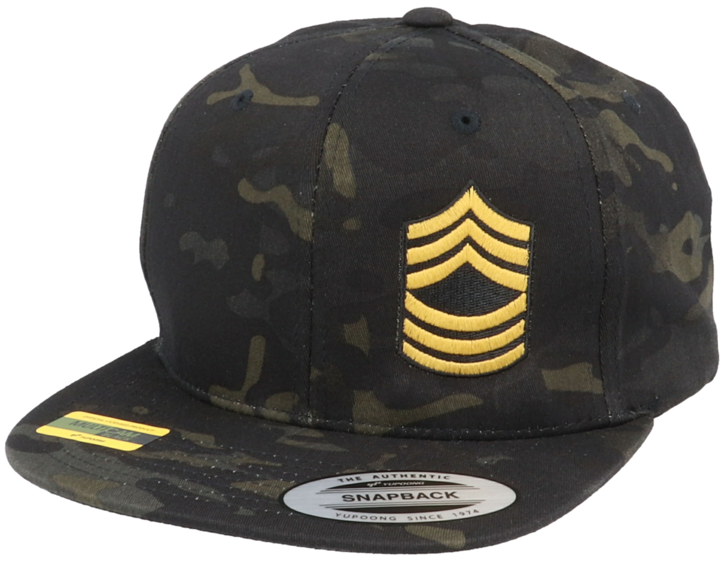 Master Sergeant Insignia Side Panel Multicam Black Snapback ...