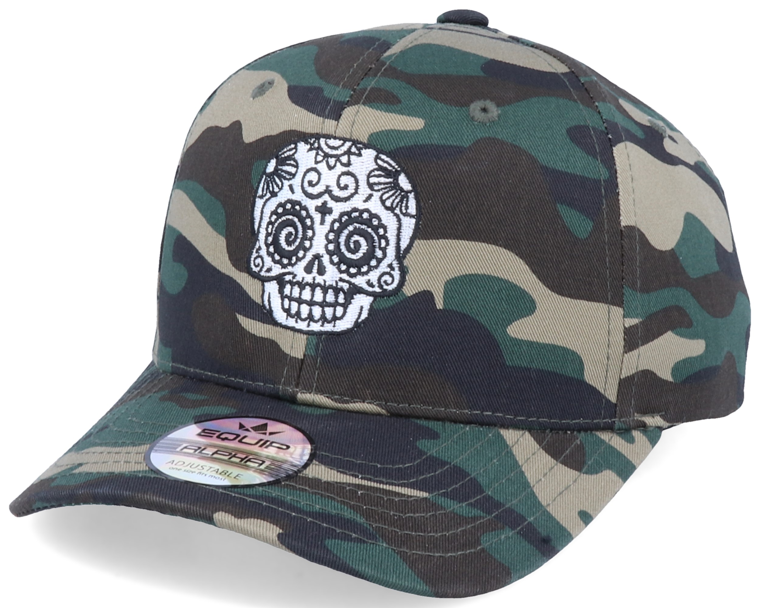 Hypnosis Skull Alpha 2 Camo Adjustable | Hatstoreworld.com