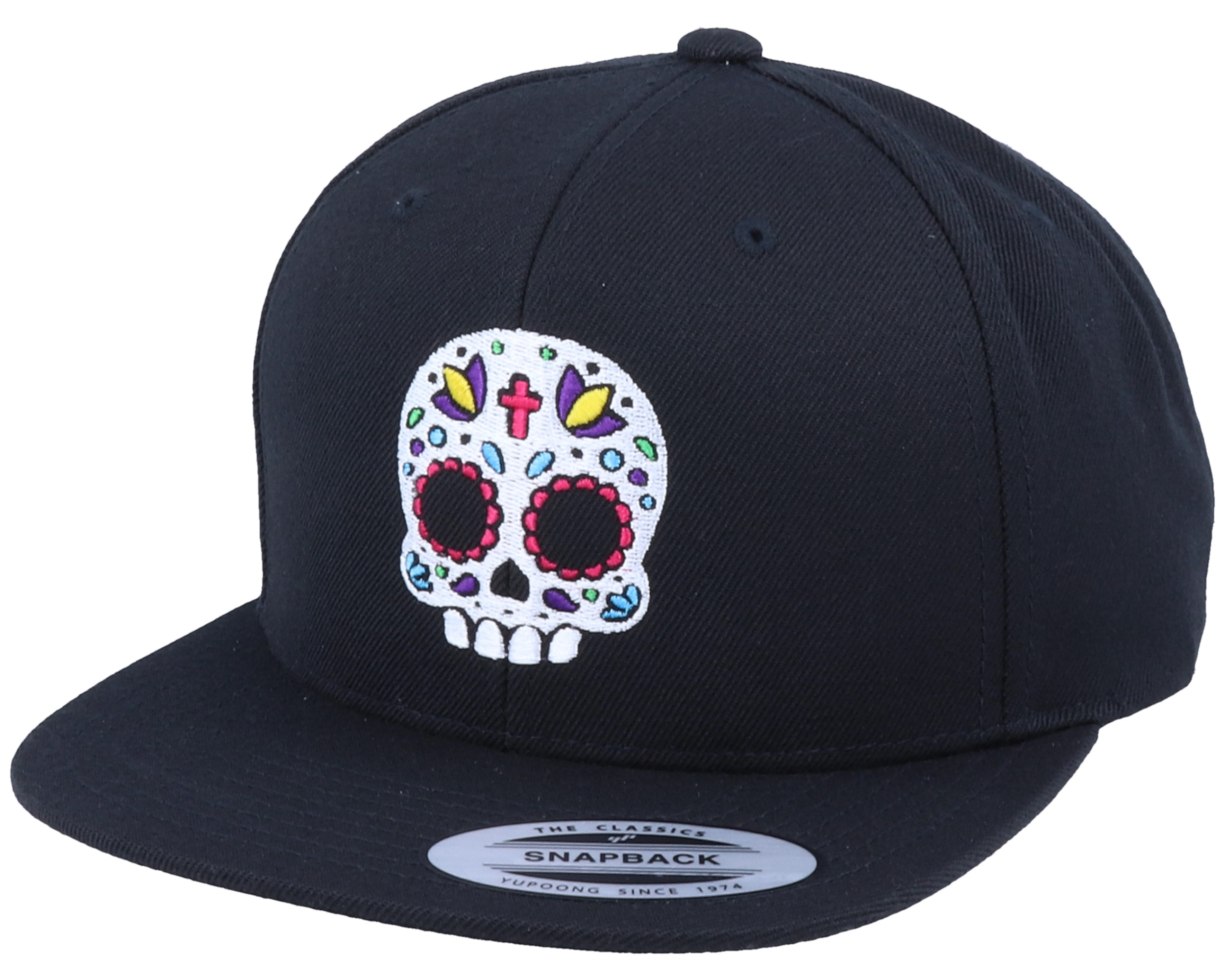 Cute Color Skull Black Snapback | Hatstoreworld.com