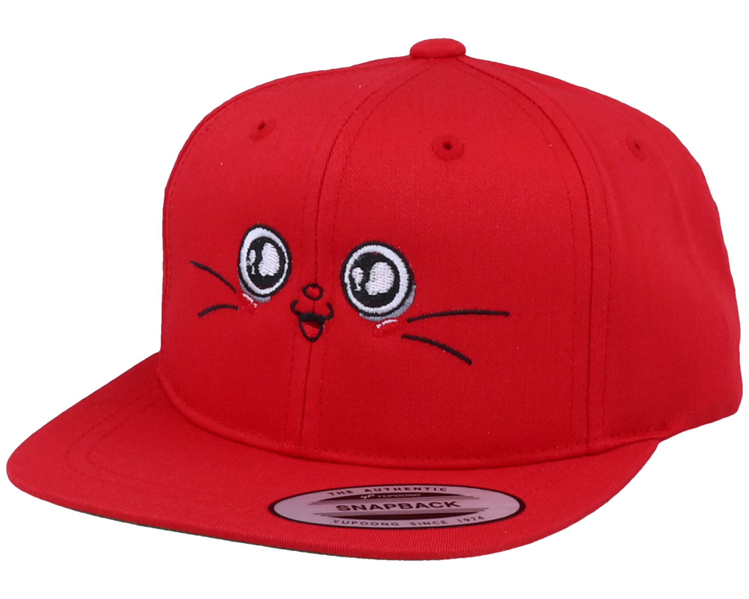 Kids Happy Eyes Red Snapback | Hatstoreworld.com