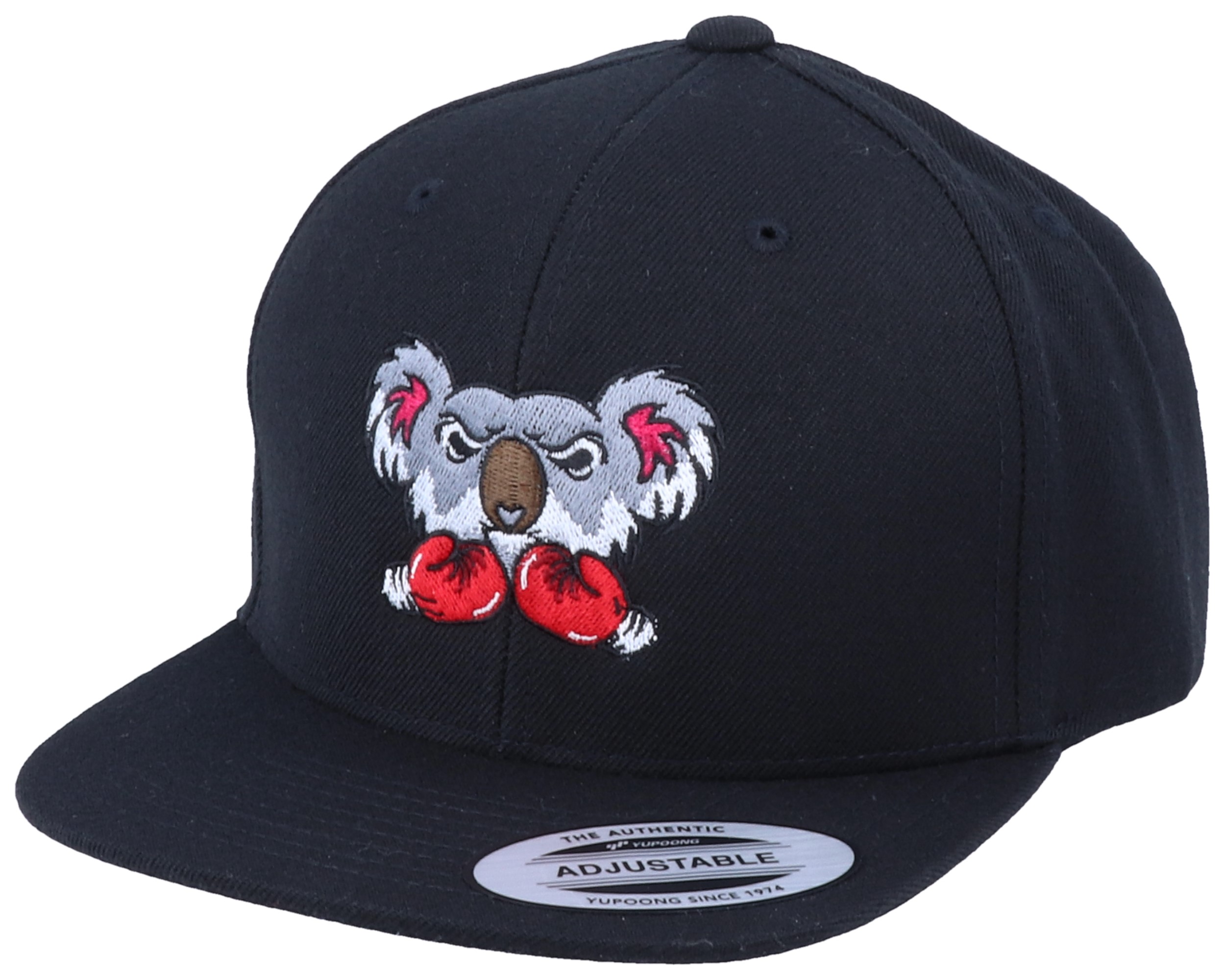 Kids Koala Bear Boxer Black Snapback - Kiddo Cap | Hatstoreworld.com