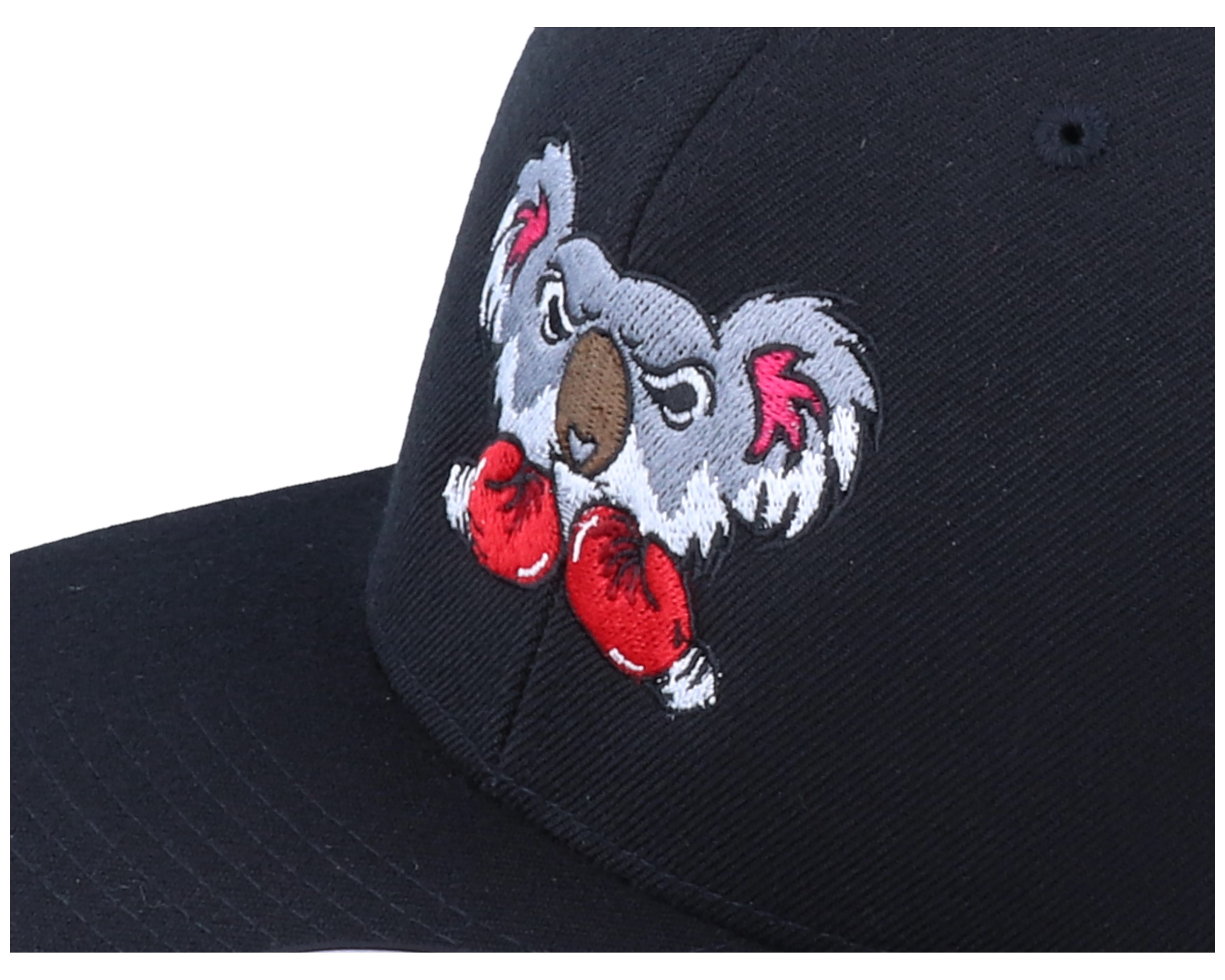 Kids Koala Bear Boxer Black Snapback - Kiddo Cap cap | Hatstoreworld.com