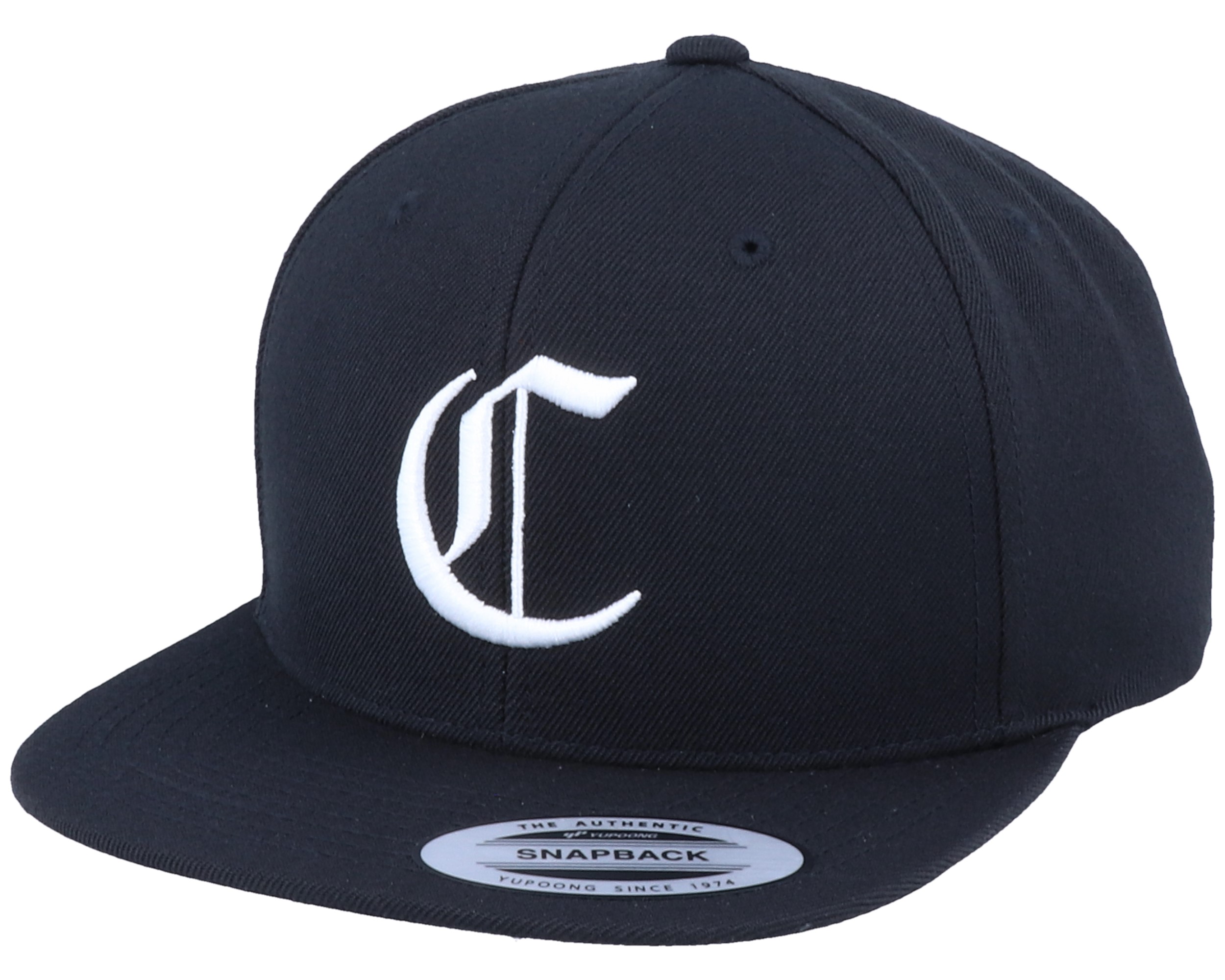 C Letter 3D Black Snapback | Hatstoreworld.com