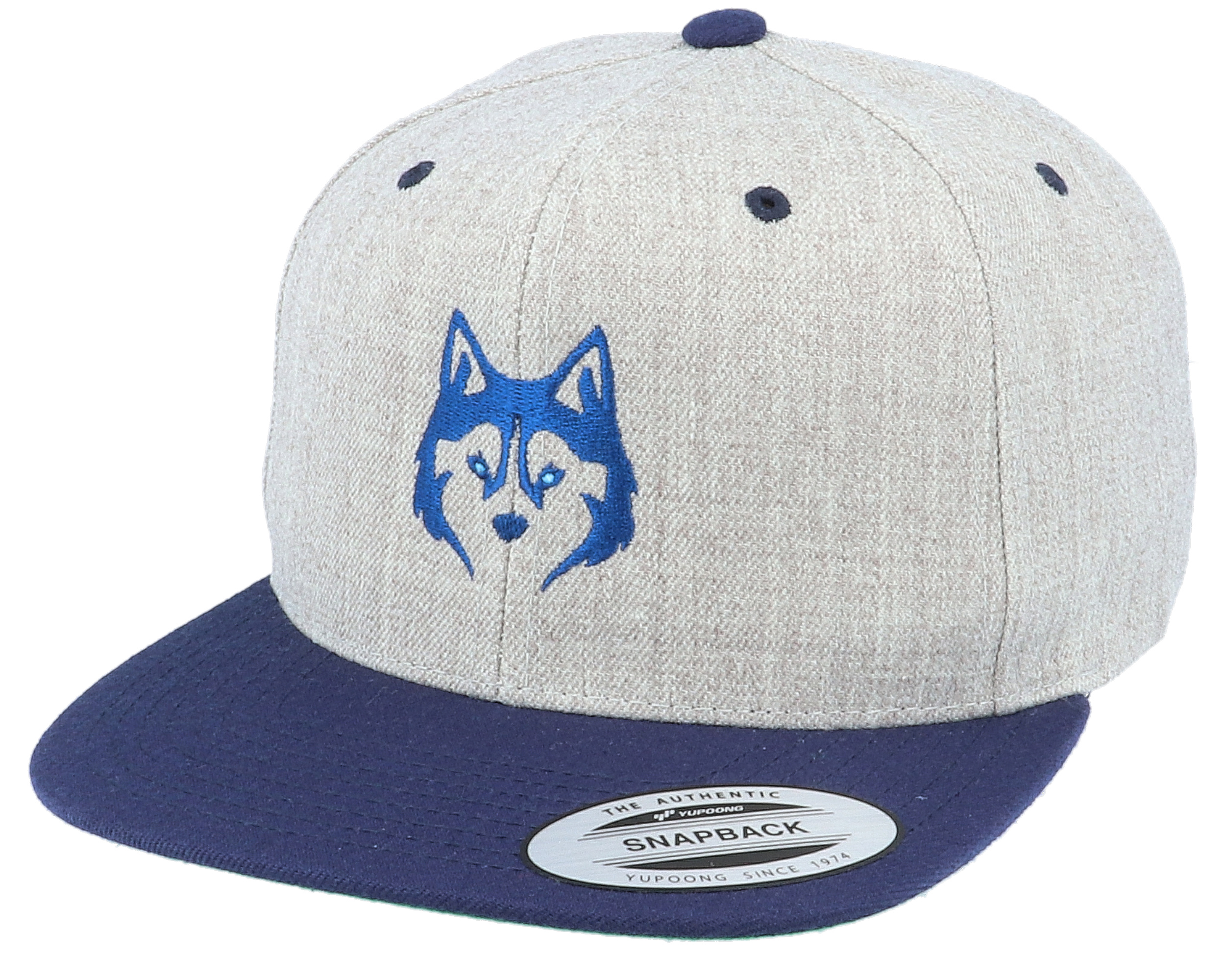 Husky Heather Grey/Navy Snapback - Wild Spirit | Hatstoreworld.com