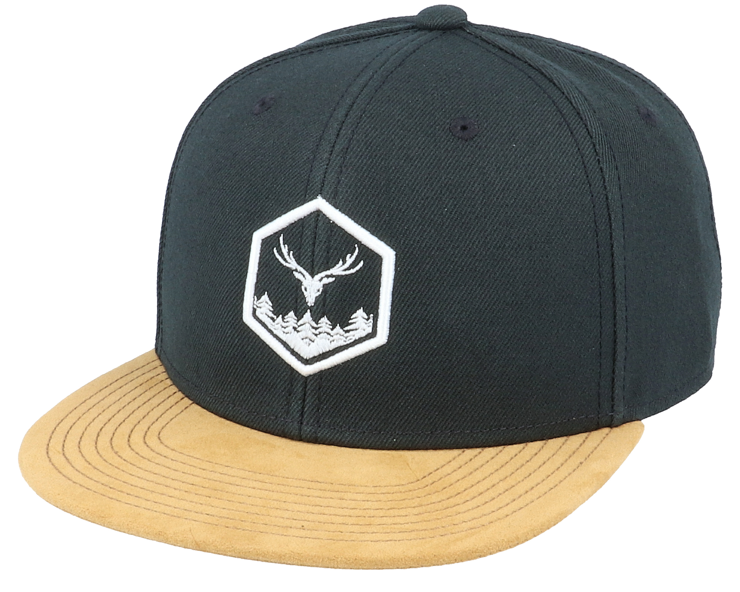 Wilderness 3D Hex Black/Suede Snapback | Hatstoreworld.com