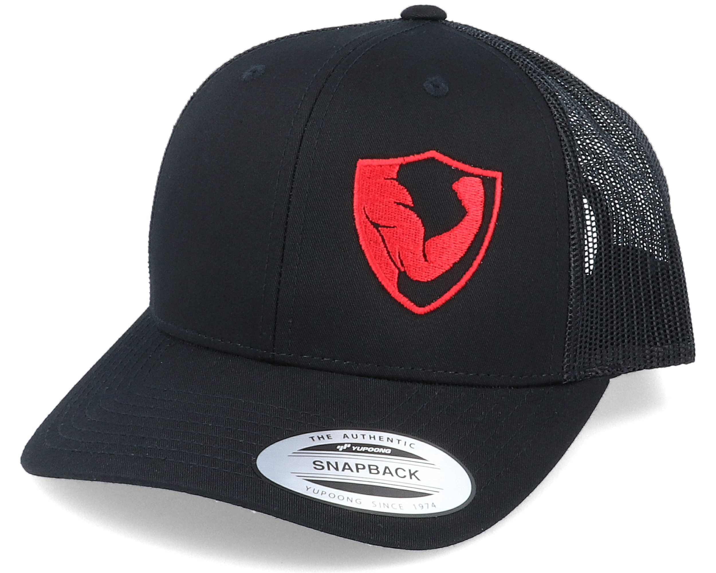 Biceps Shield Side Black Trucker - Berzerk | Hatstoreworld.com