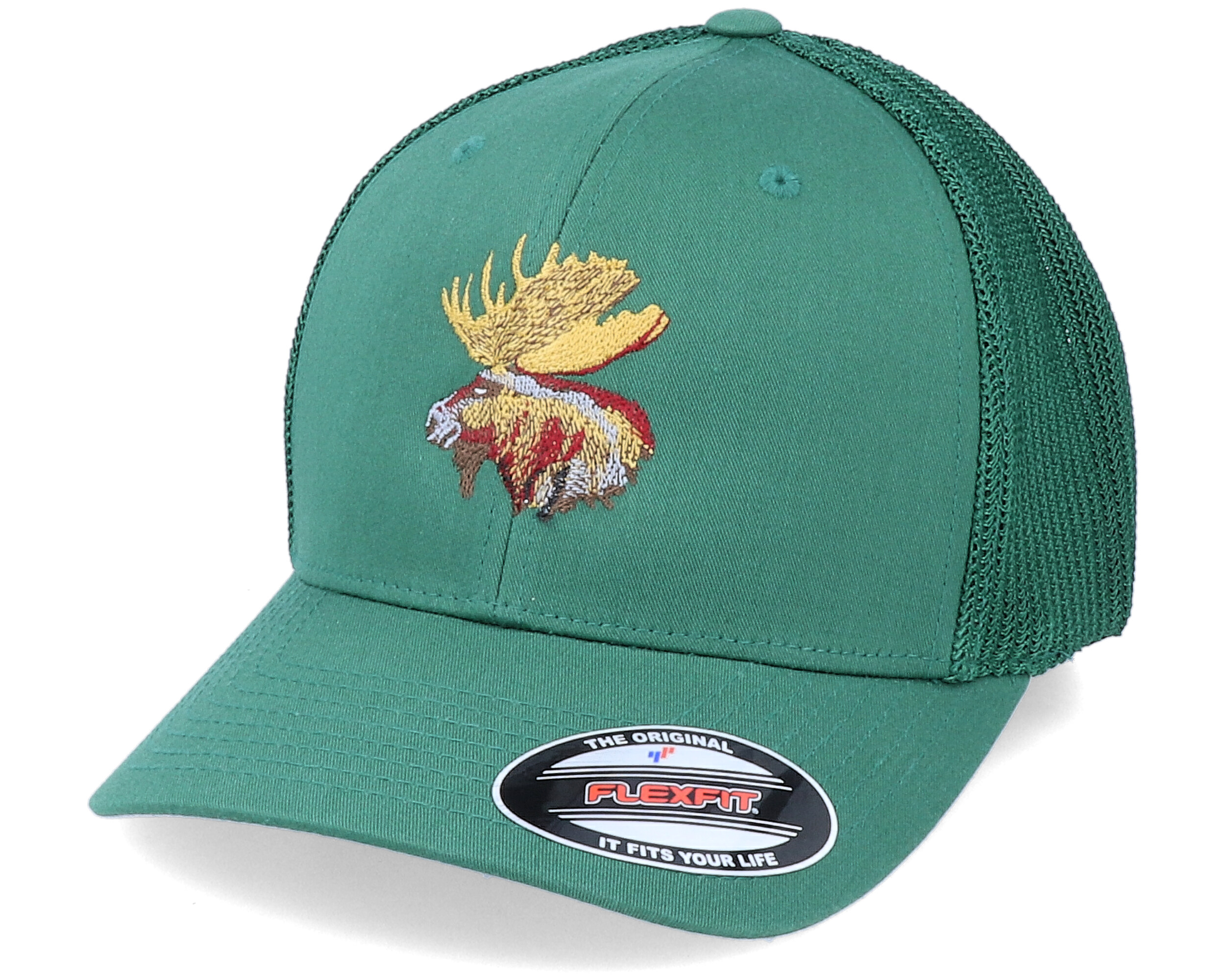 Real Moose Trucker Mesh Evergreen - Hunter cap | Hatstoreworld.com