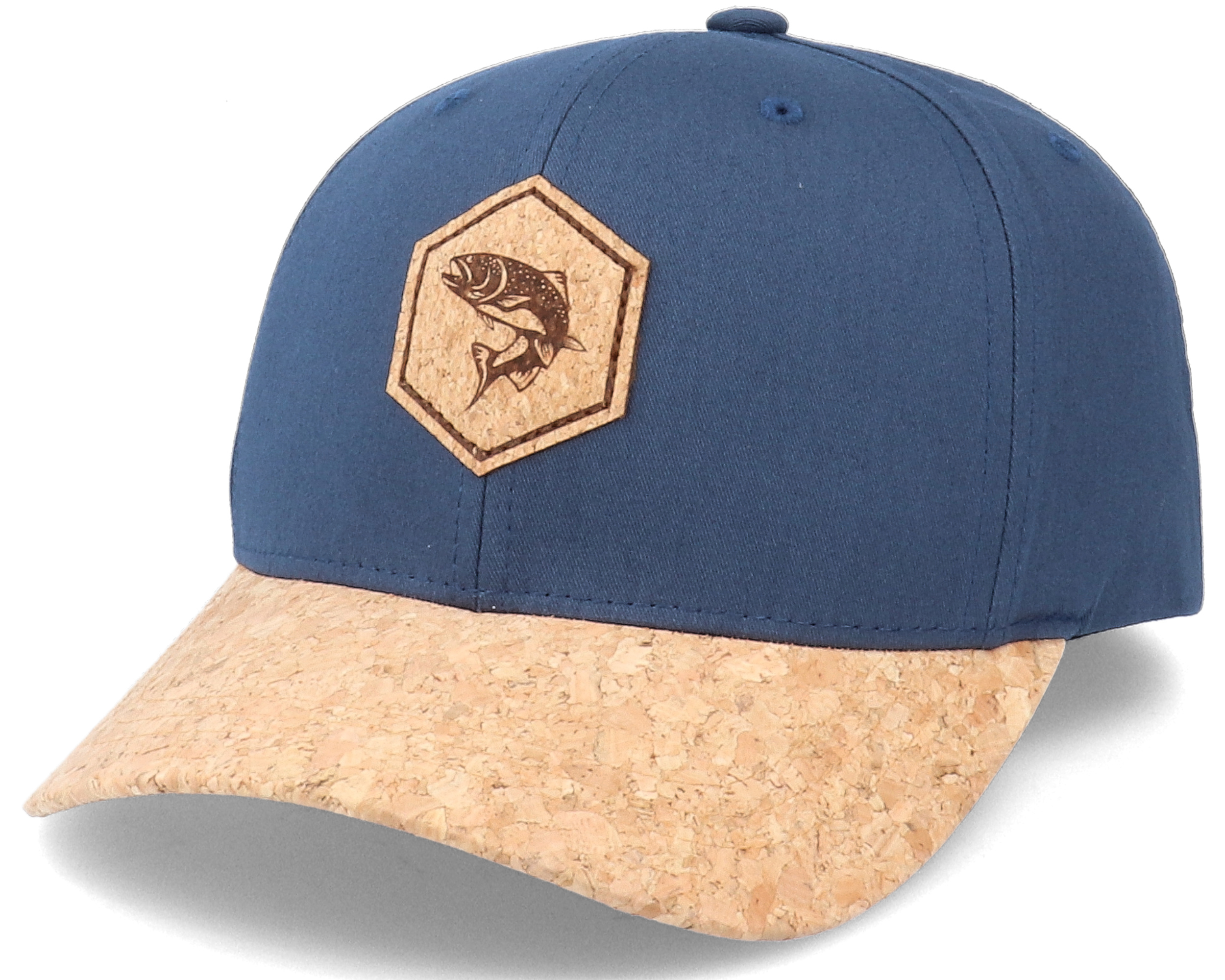 Trout Patch Navy/Cork Adjustable - Hunter | Hatstore.com