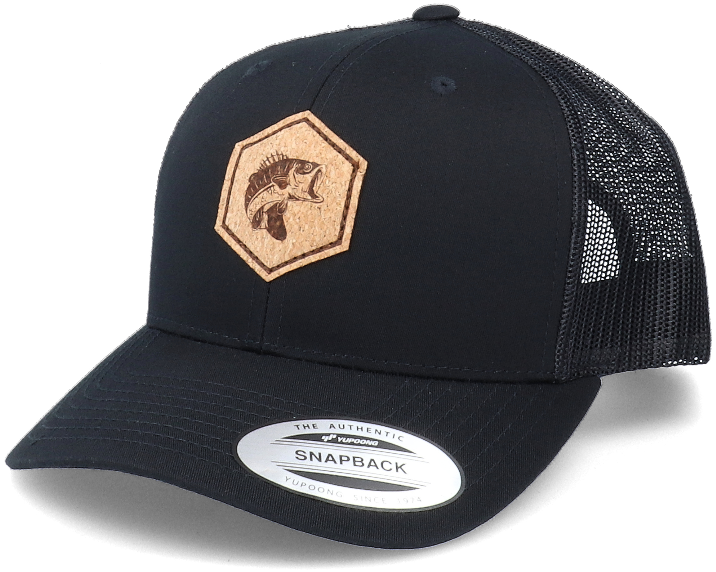 Bass Patch Black Trucker | Hatstoreworld.com