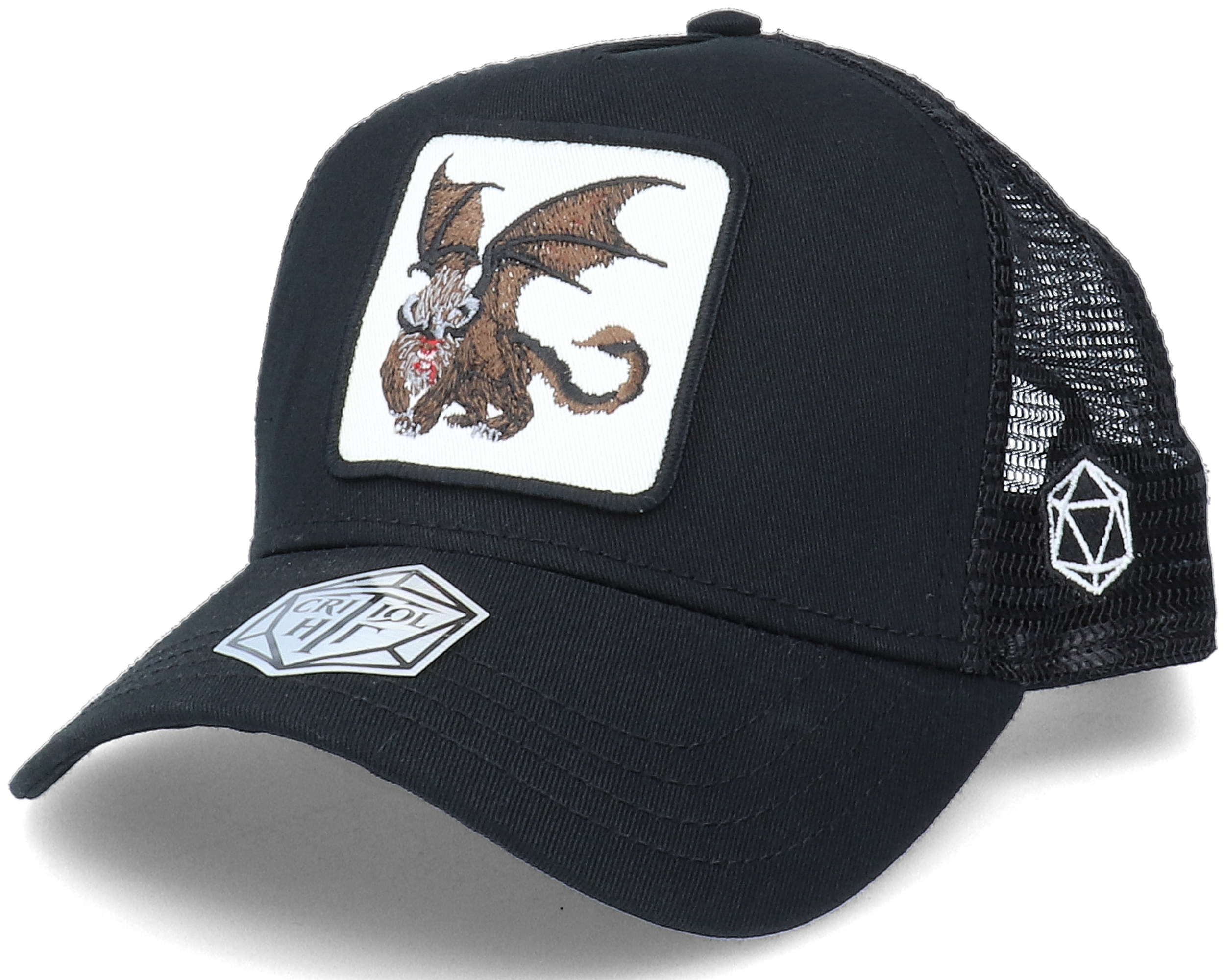 Monstruos Manticore D20 Patch Black Trucker - Critiql Hit ...