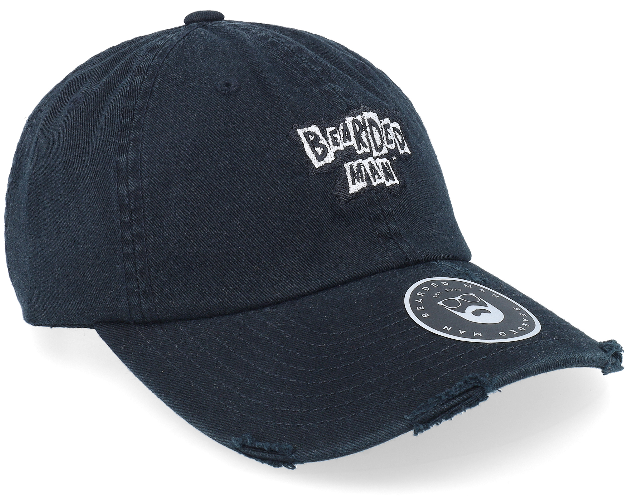 British Punk Logo Ripped Black Dad Cap | Hatstoreworld.com