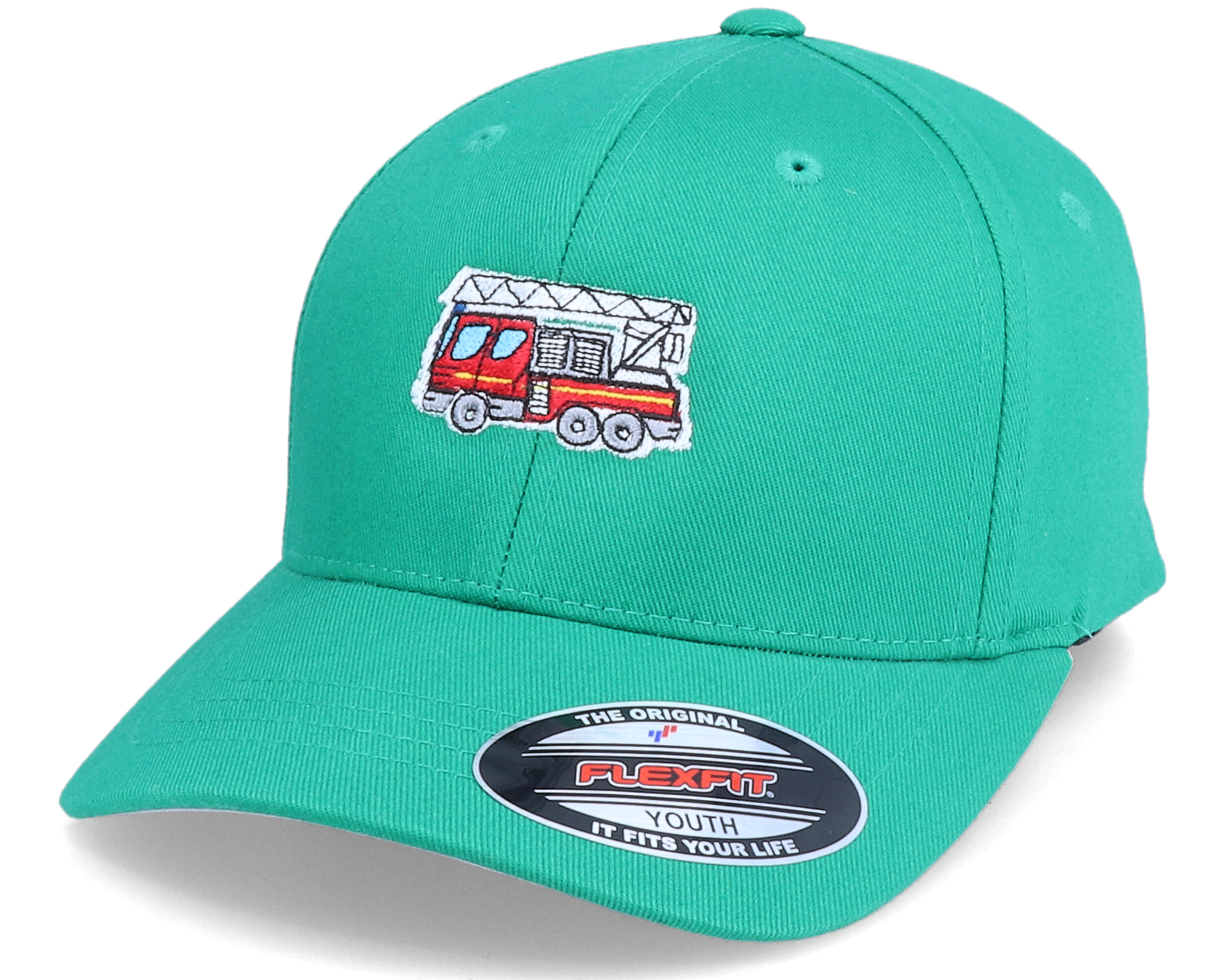 Kids Fire Truck Green Flexfit | Hatstoreworld.com