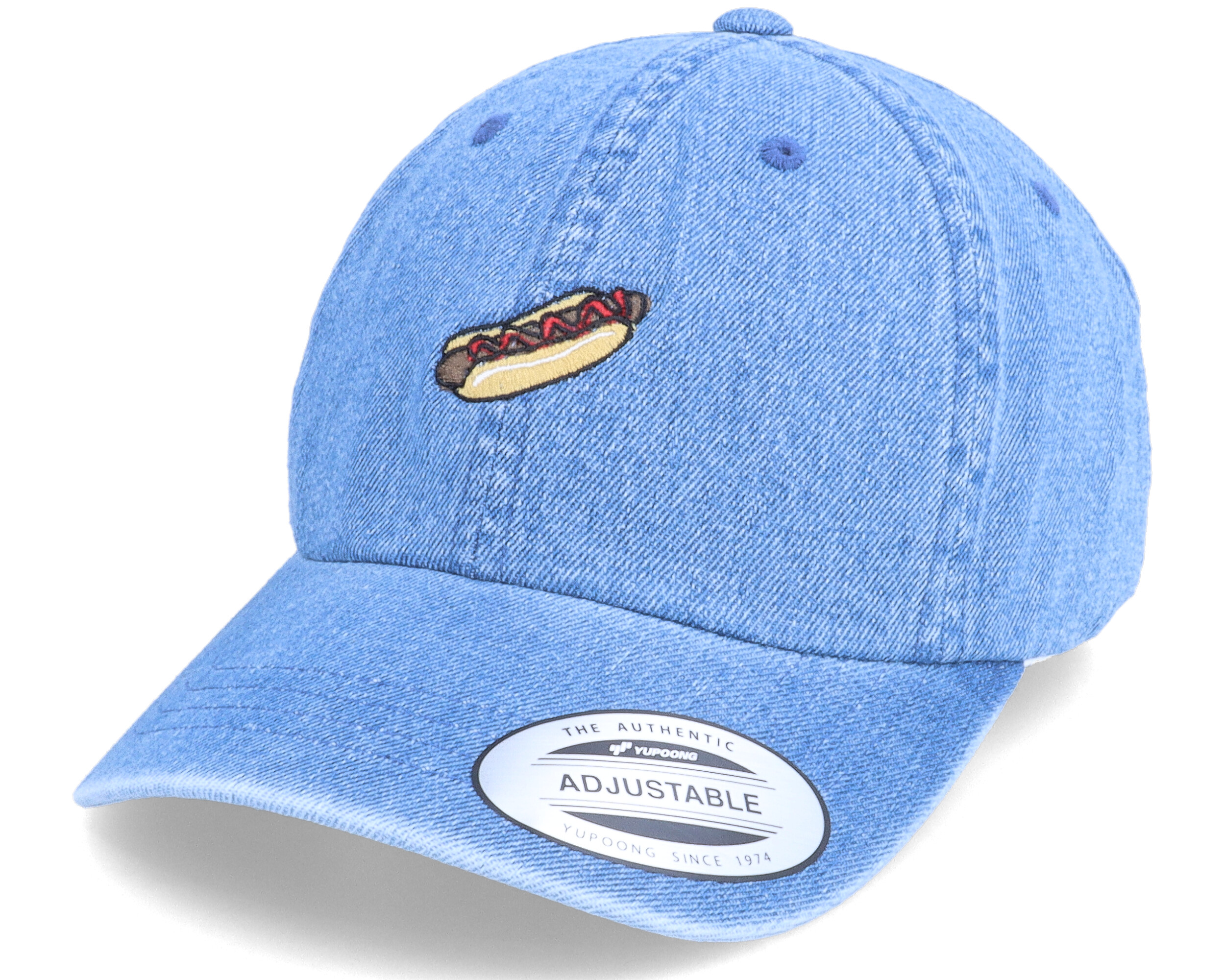 Red Rocket Hot Dog Weiner Blue Denim Dad Cap - Abducted cap ...