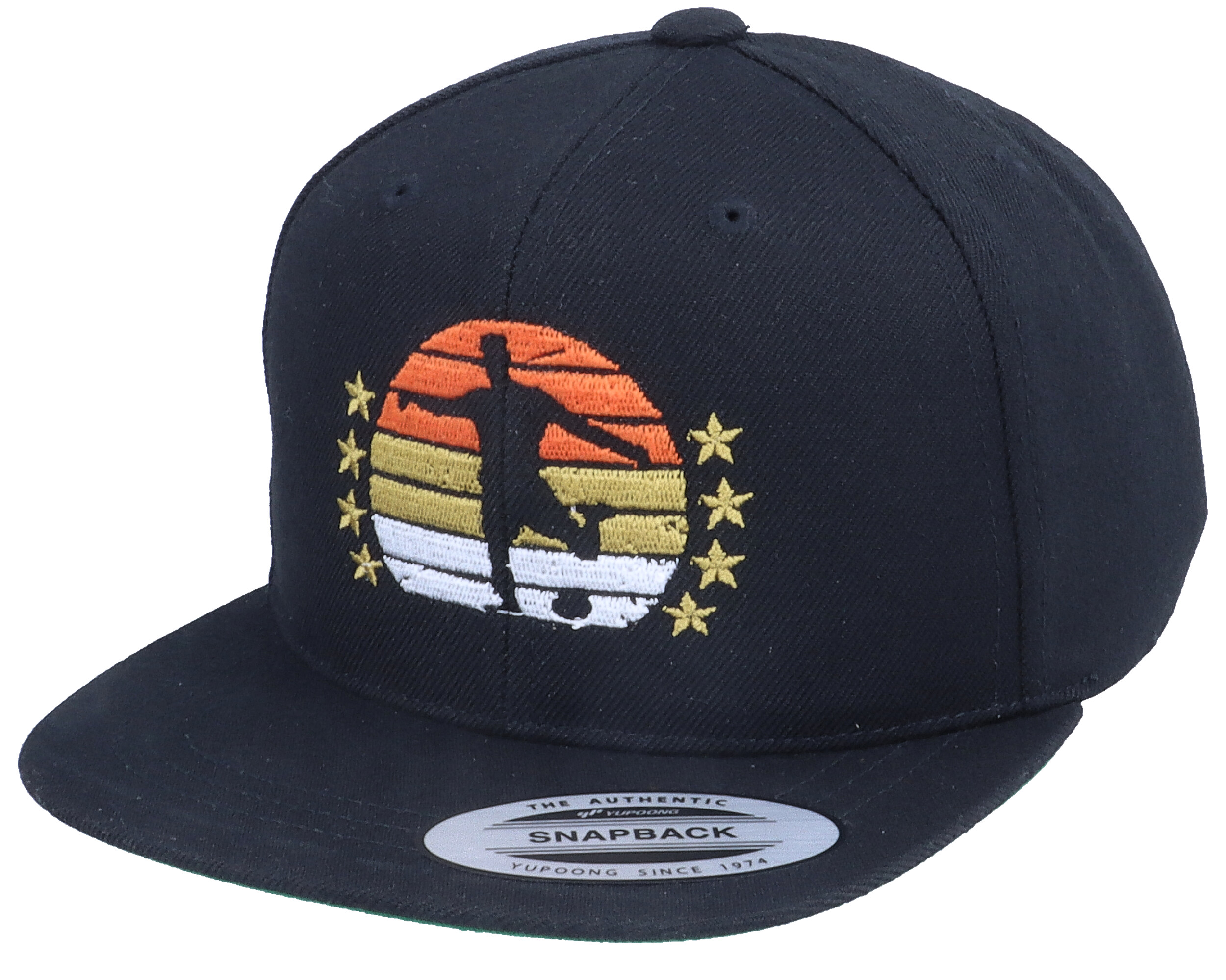 Kids Sunset Football Logo Black Snapback | Hatstoreworld.com