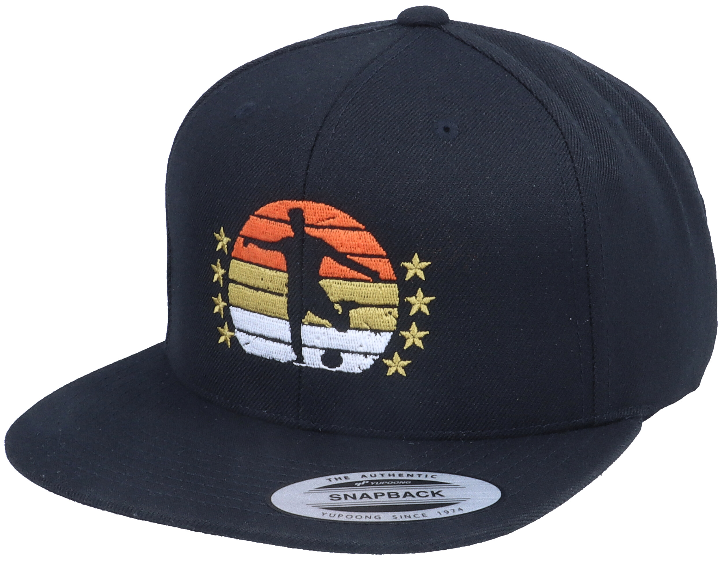 Sunset Football Logo Black Snapback | Hatstoreworld.com