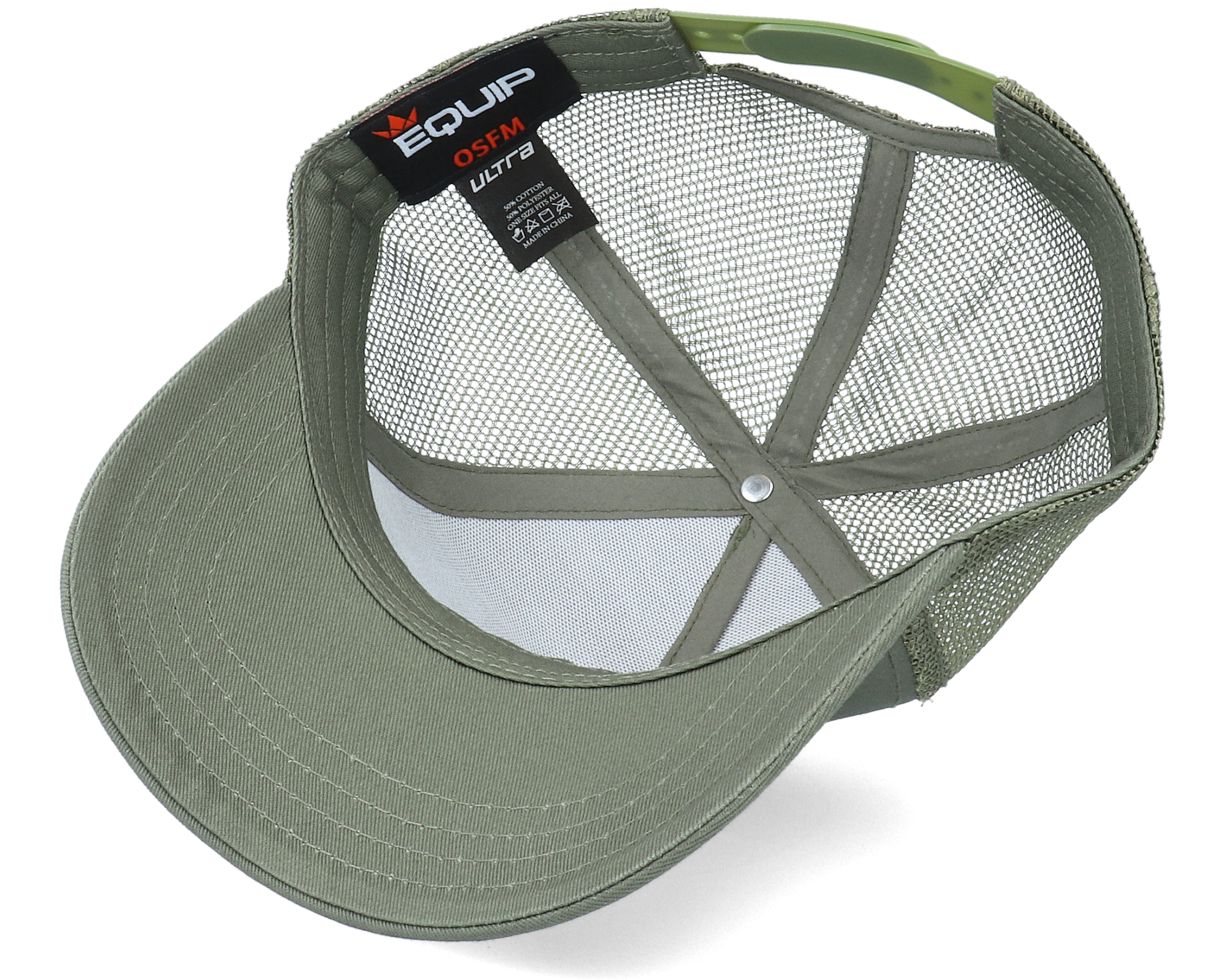 Winged Oni Patch Olive Trucker - Iconic cap | Hatstoreworld.com